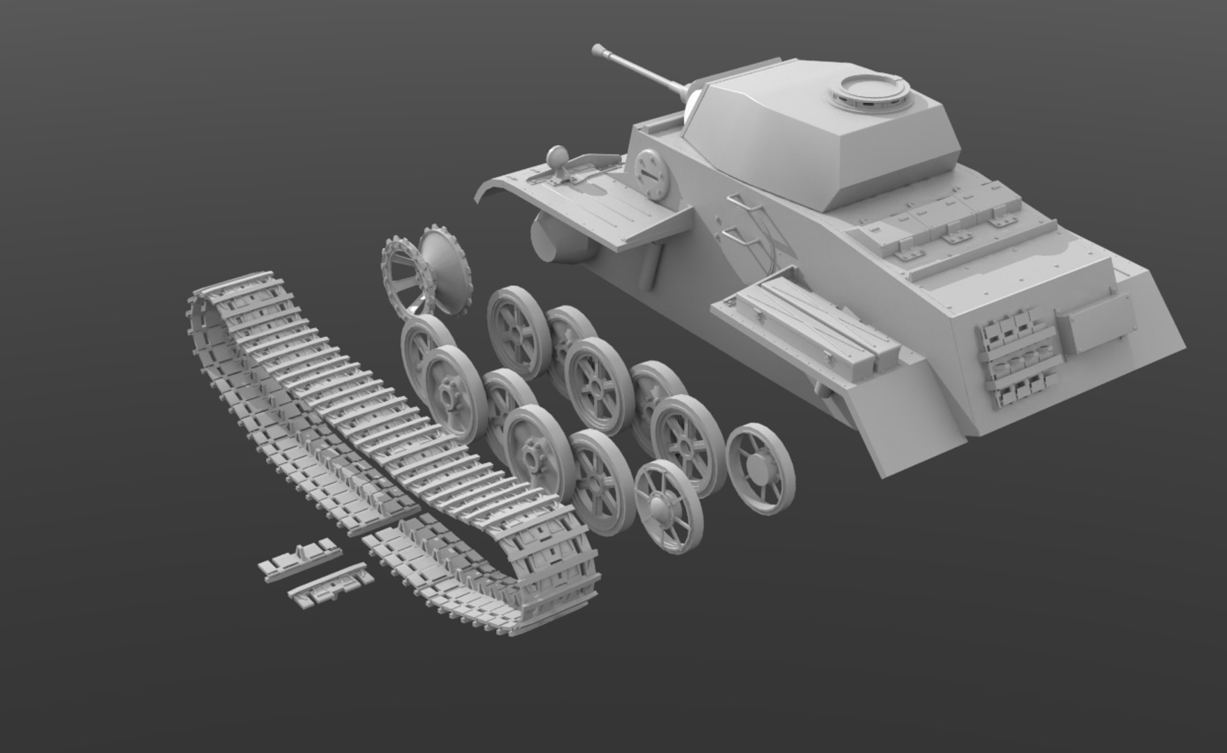 3D panzer 2 j - TurboSquid 1238687