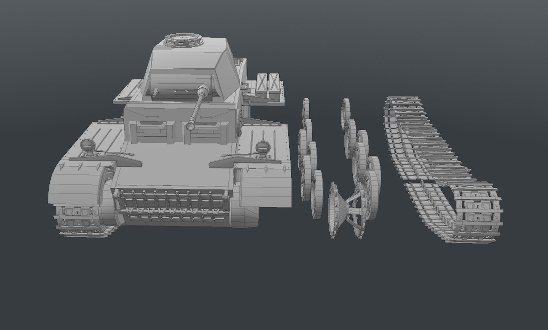 3D panzer 2 j - TurboSquid 1238687
