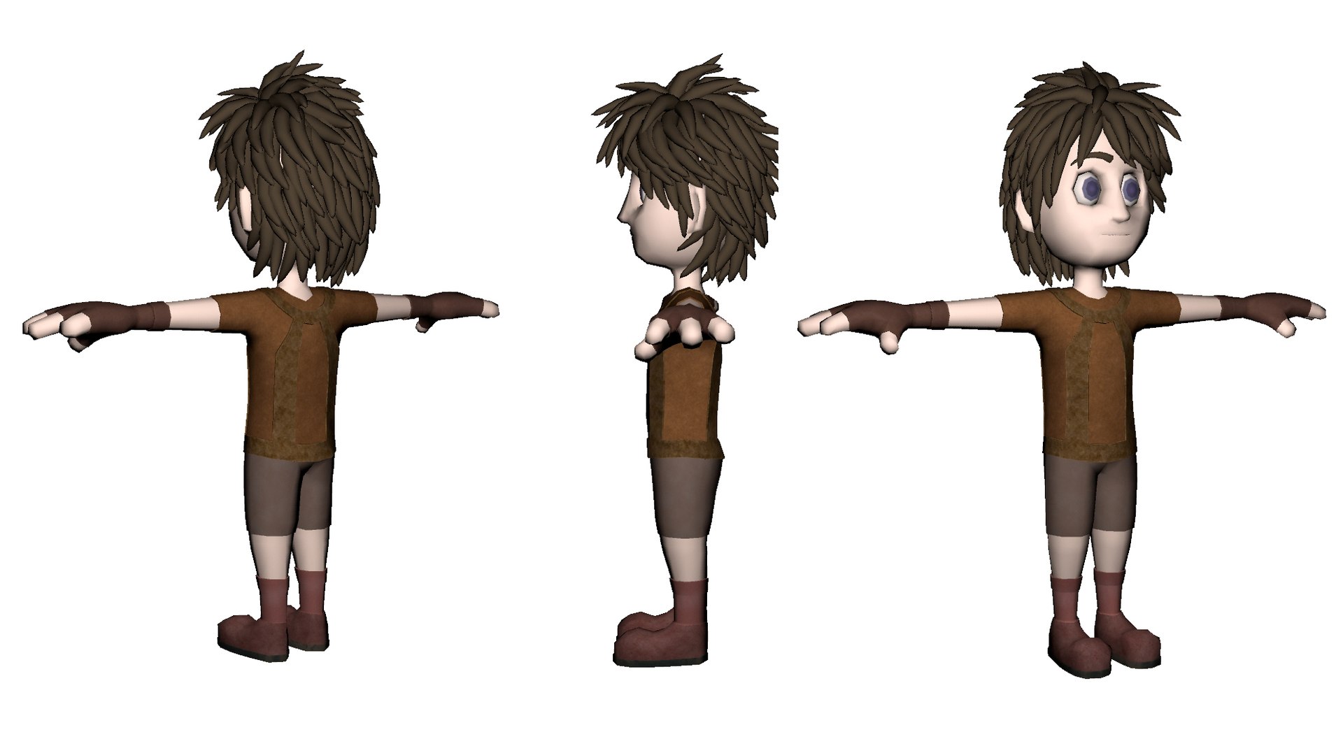 3D model boy cartoon - TurboSquid 1640639