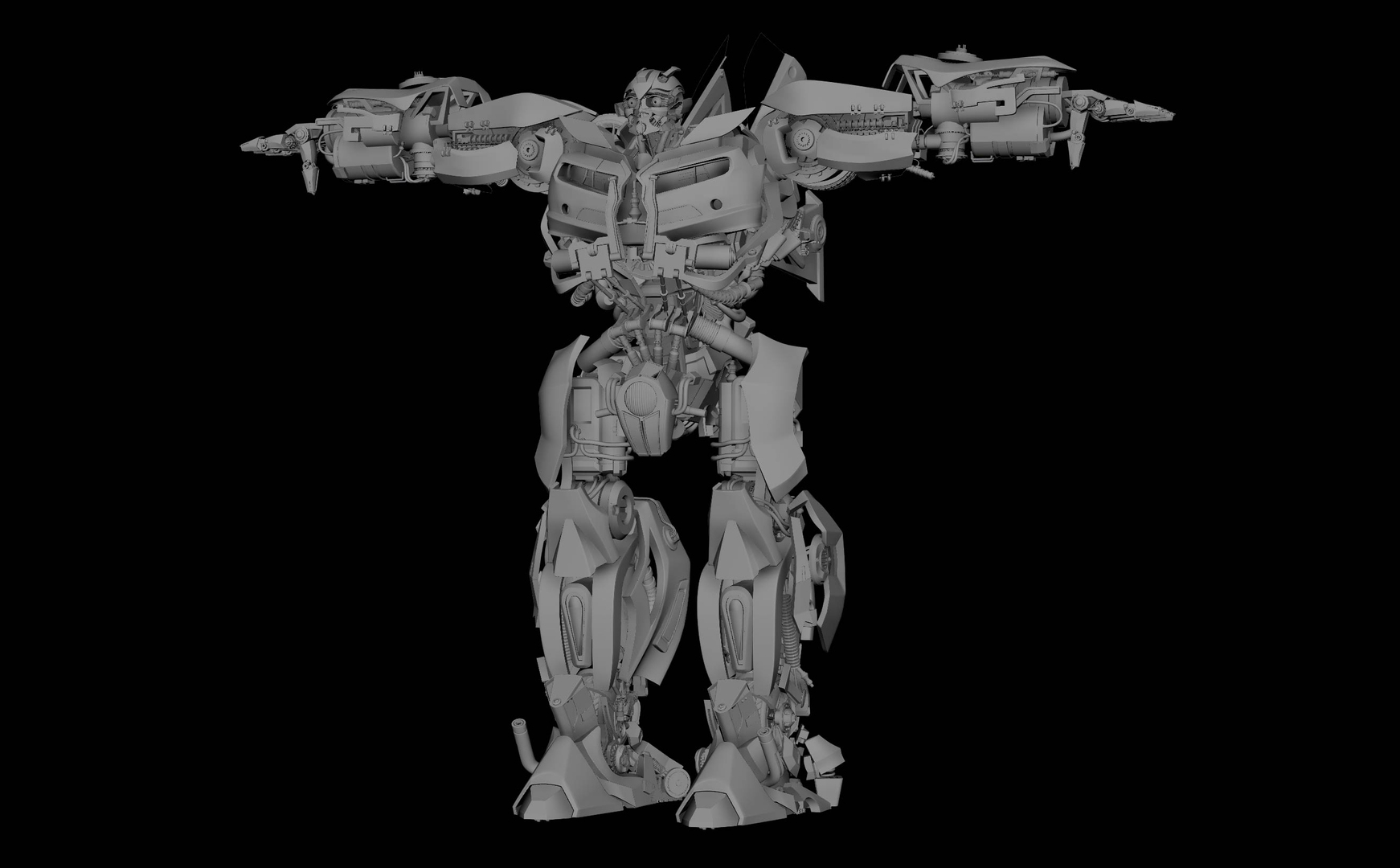 modelo 3d Transformers Bumblebee - Fully Rigged Textured - TurboSquid ...