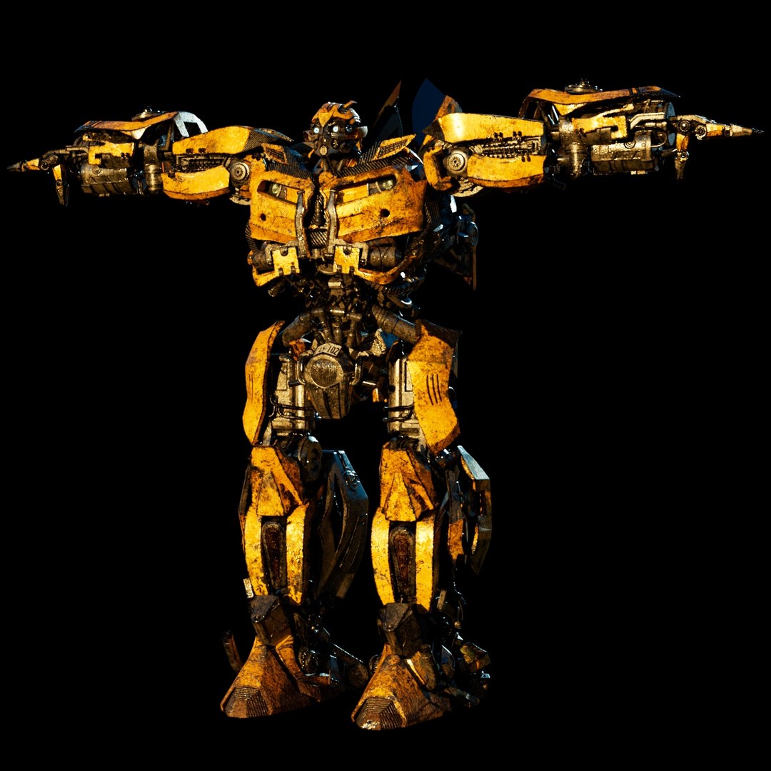 modelo 3d Transformers Bumblebee - Fully Rigged Textured - TurboSquid ...