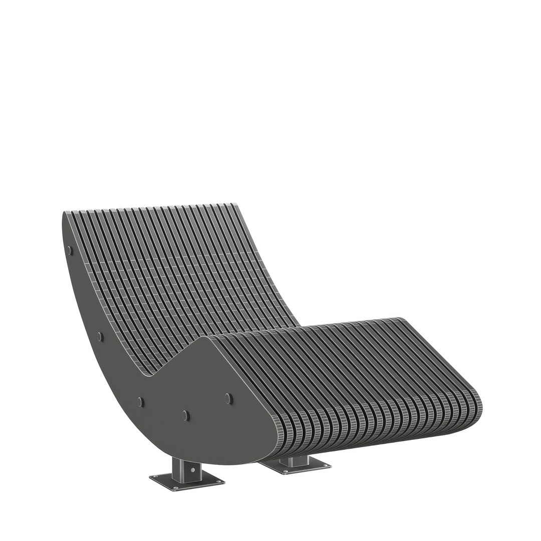 Park Benches Chaise Lounge 3D Model 3D Model - TurboSquid 2192580