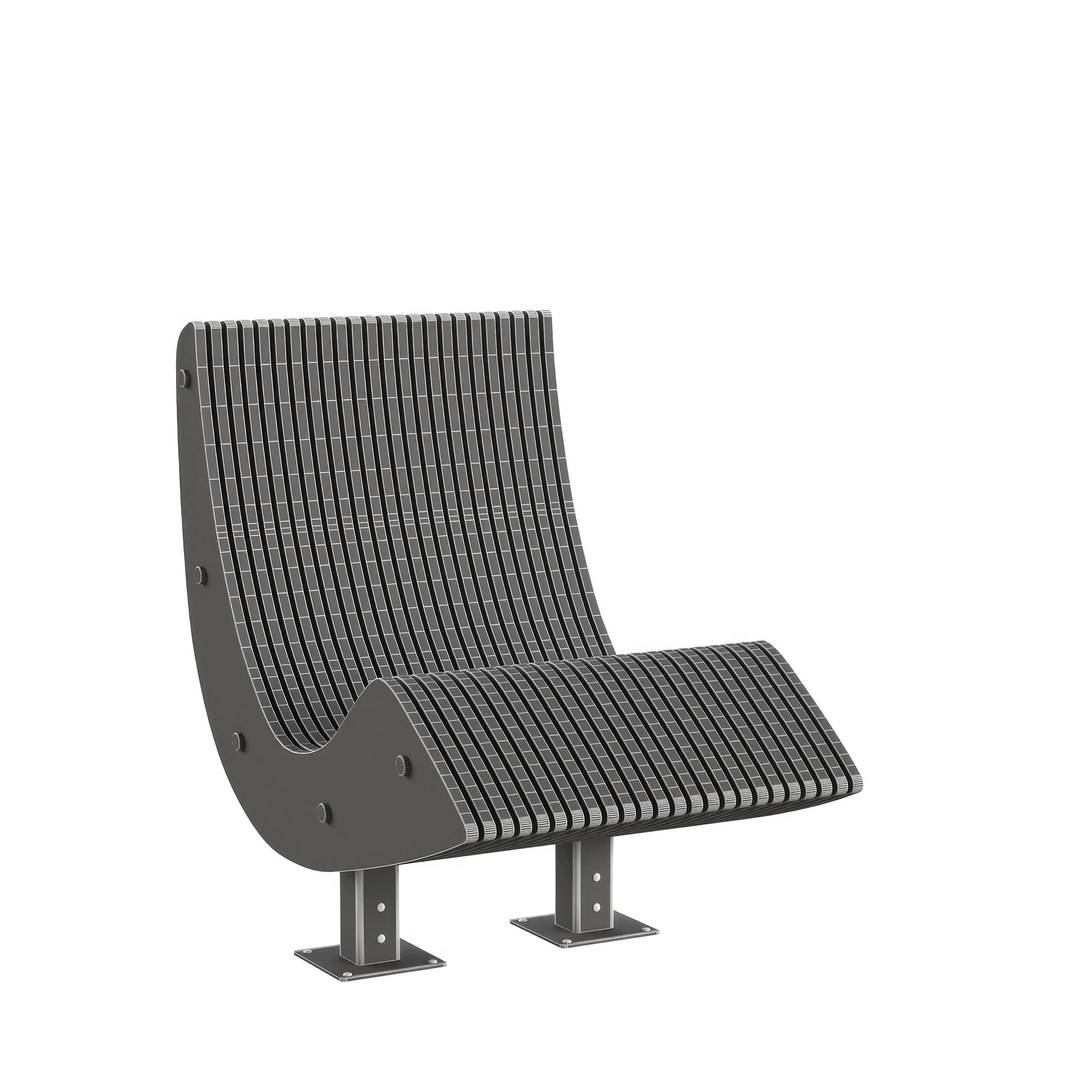 Park Benches Chaise Lounge 3D Model 3D Model - TurboSquid 2192580