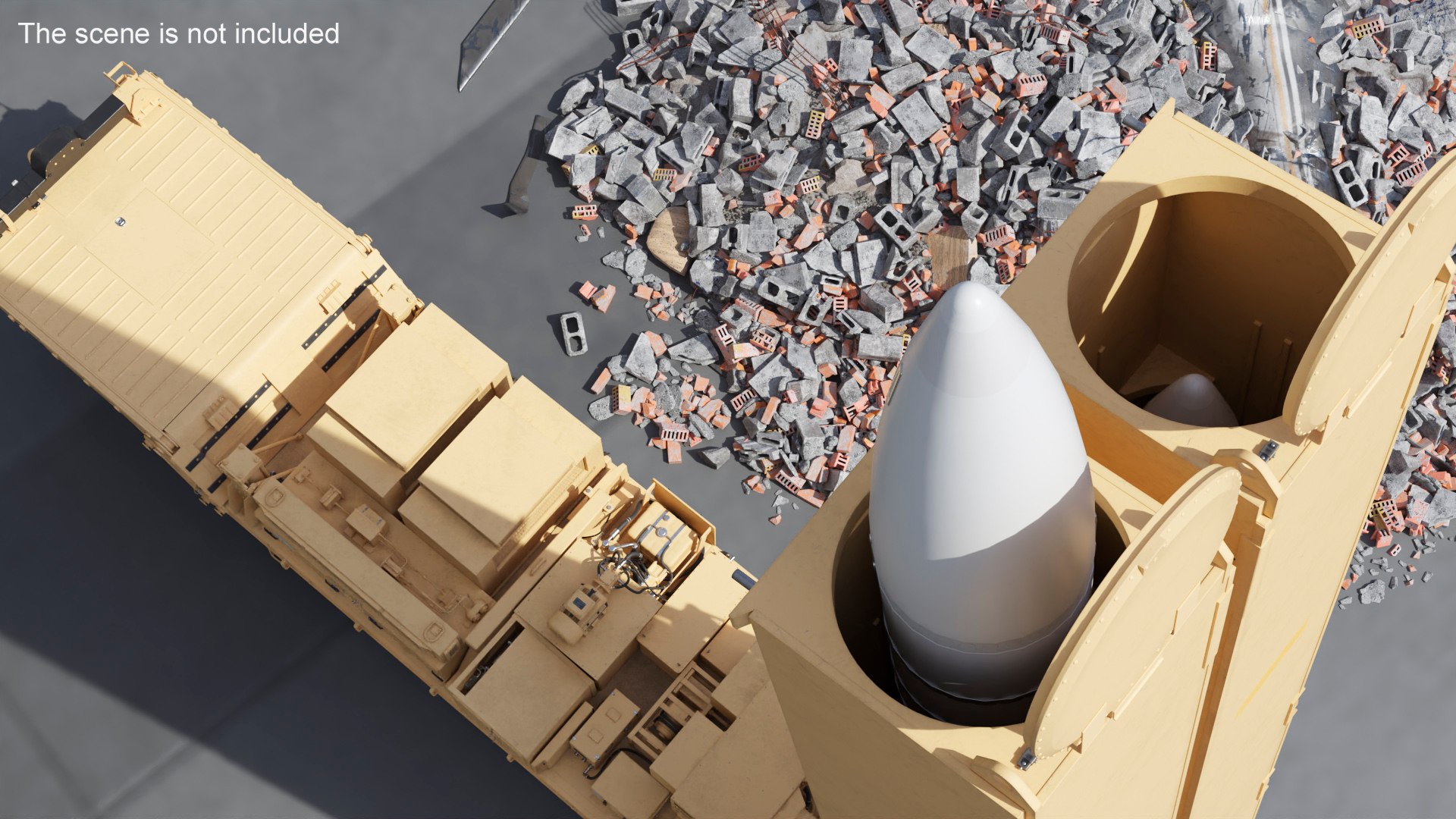 LRHW Launcher With Deployed Hypersonic Missiles Model - TurboSquid 2466157