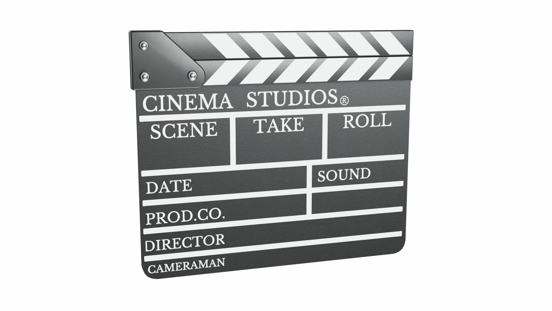 3D Clapperboard - TurboSquid 2122053