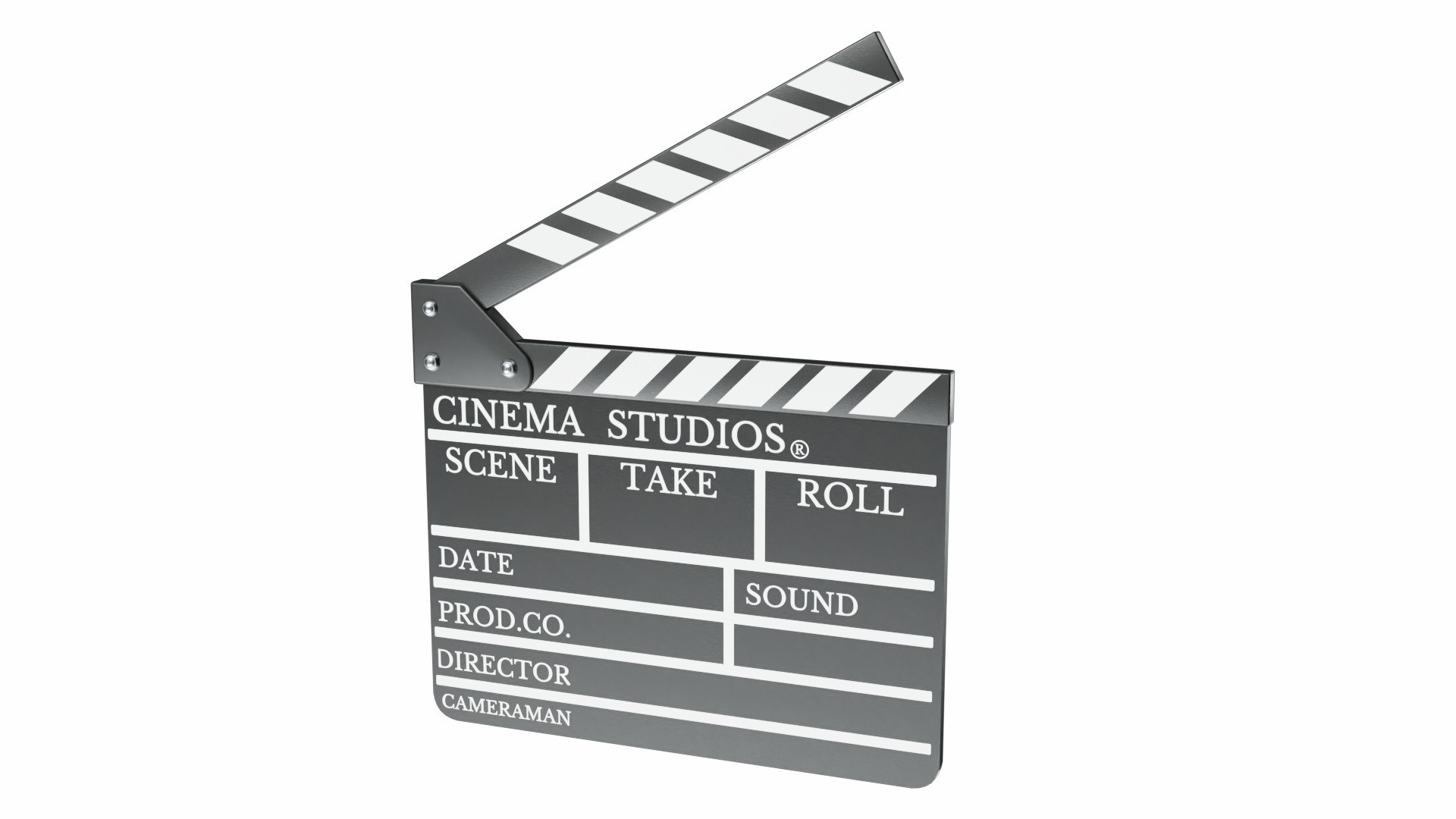 3D Clapperboard - TurboSquid 2122053
