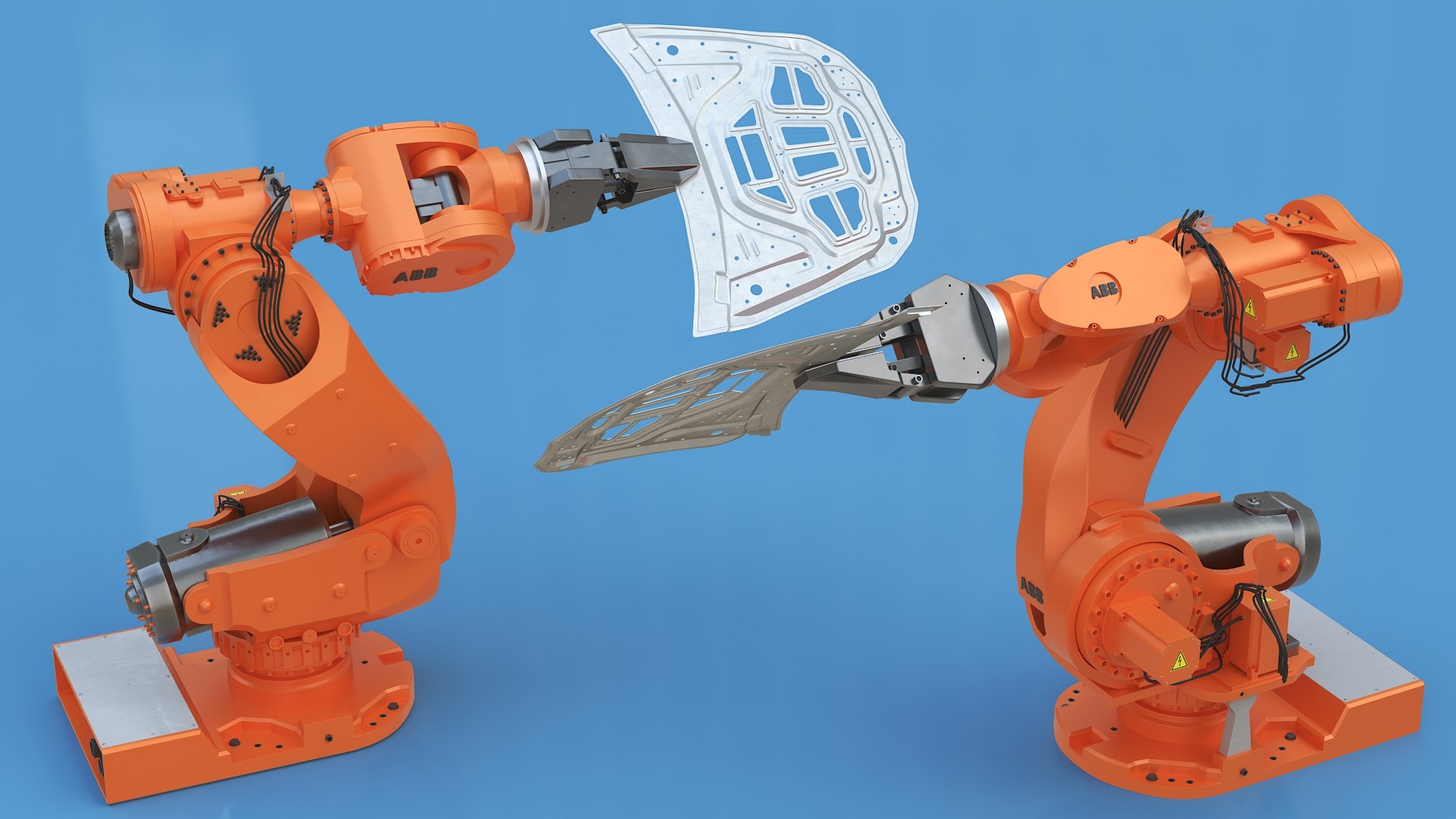 ABB IRB 7600 With Gripper Car Hood Inner Panel Rigged 3D - TurboSquid ...