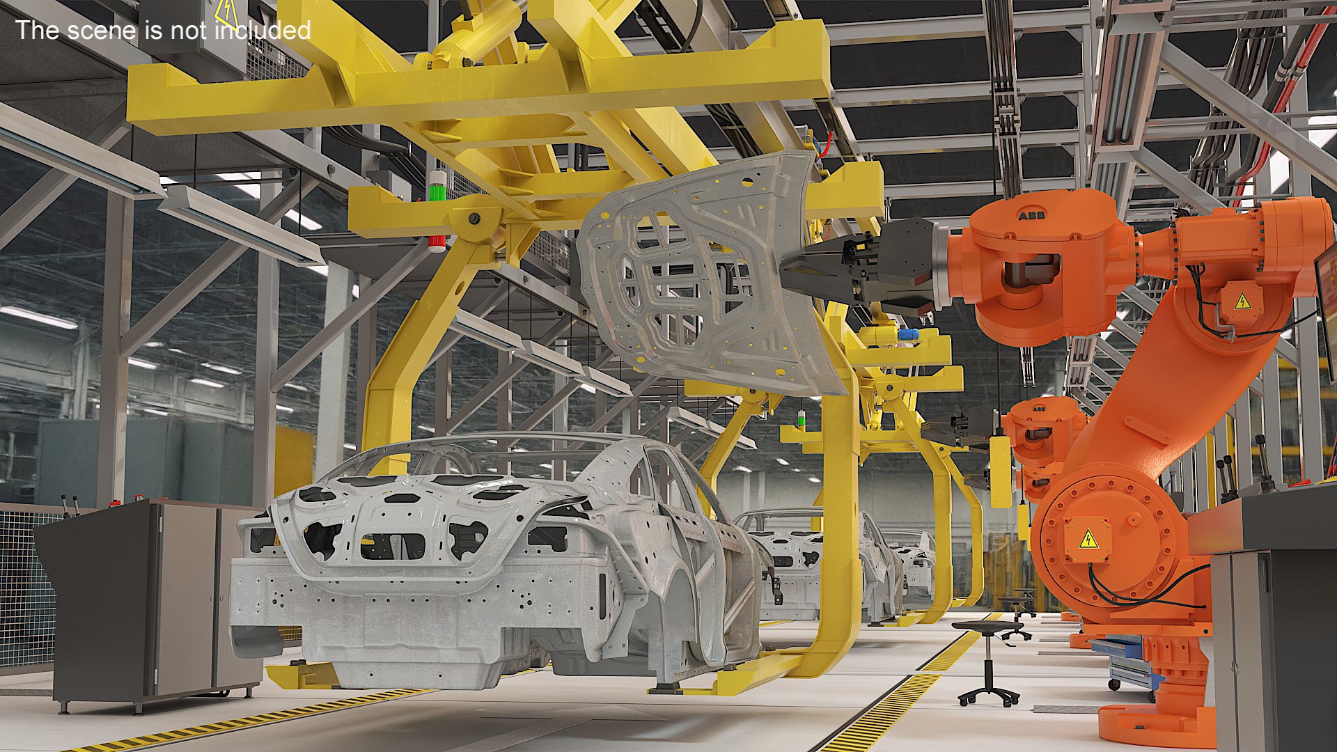 ABB IRB 7600 With Gripper Car Hood Inner Panel Rigged 3D - TurboSquid ...