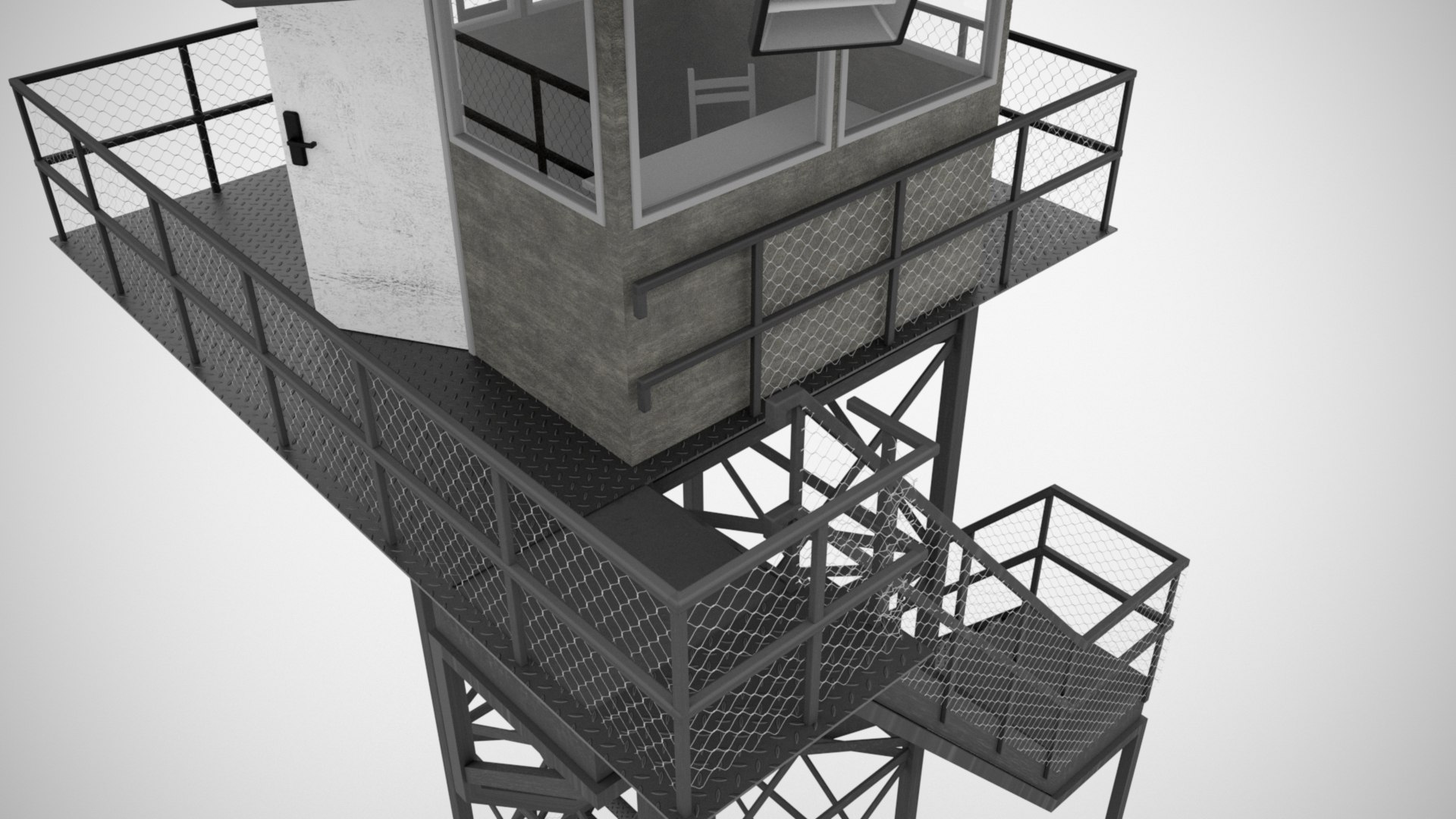 Observation Tower 3D Model - TurboSquid 1548159