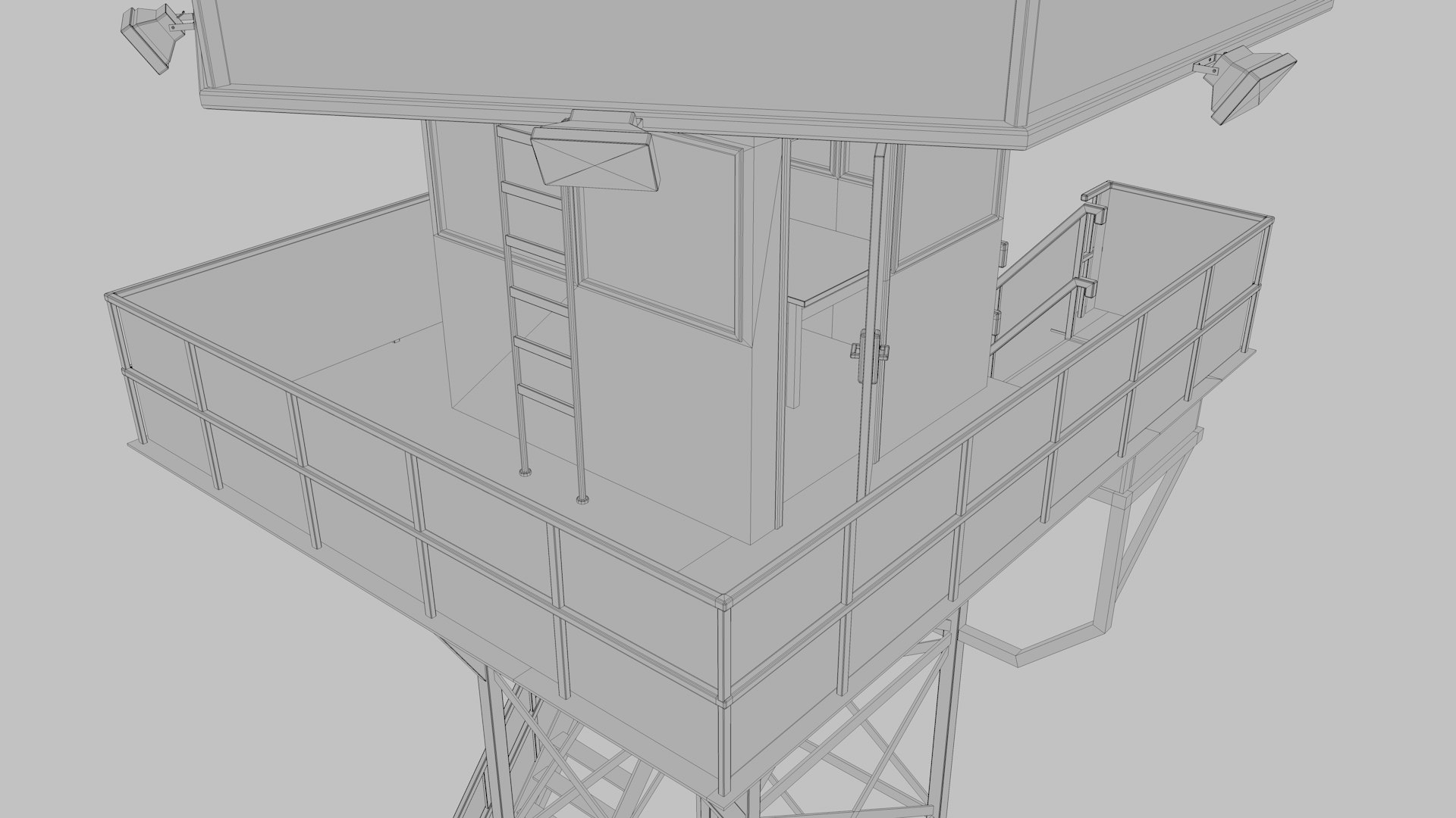 Observation Tower 3D Model - TurboSquid 1548159