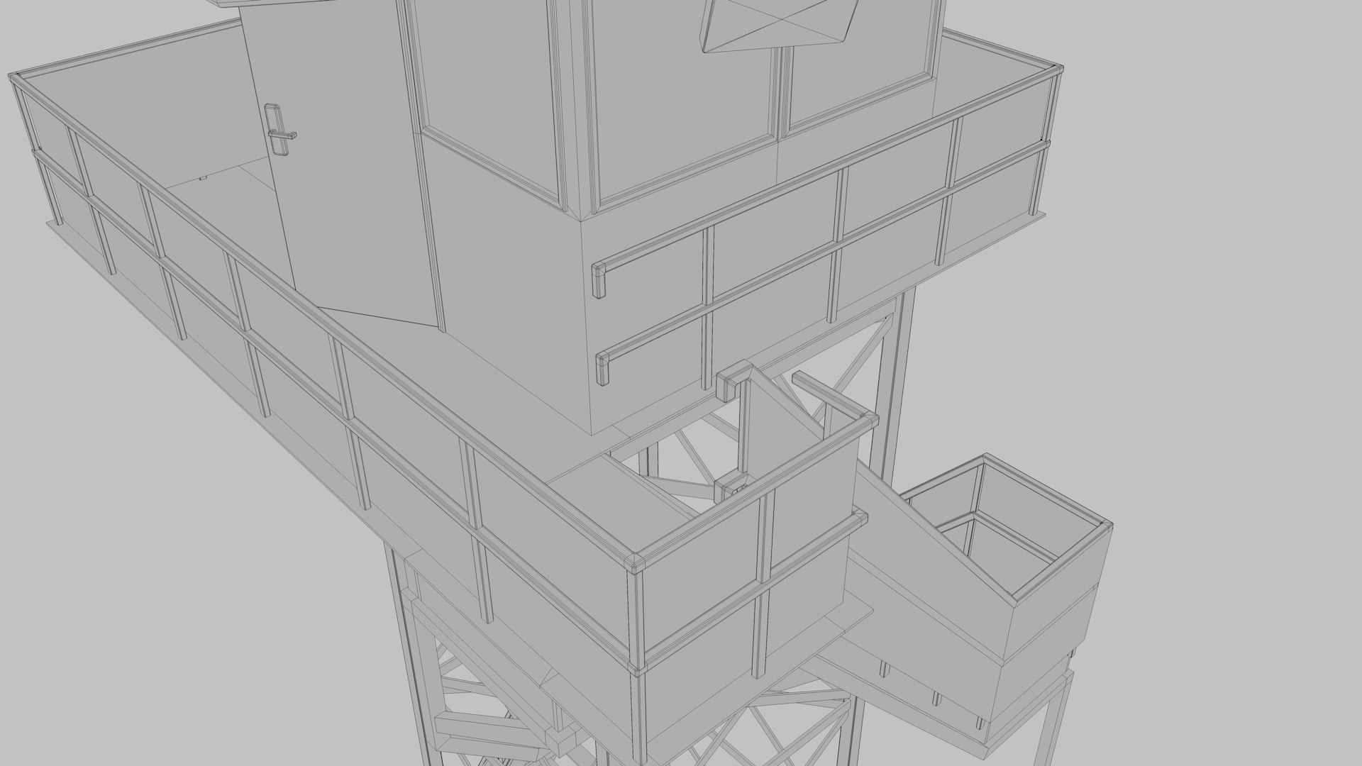 Observation Tower 3D Model - TurboSquid 1548159