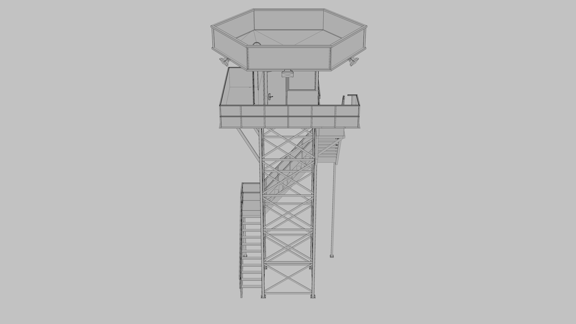 Observation Tower 3D Model - TurboSquid 1548159