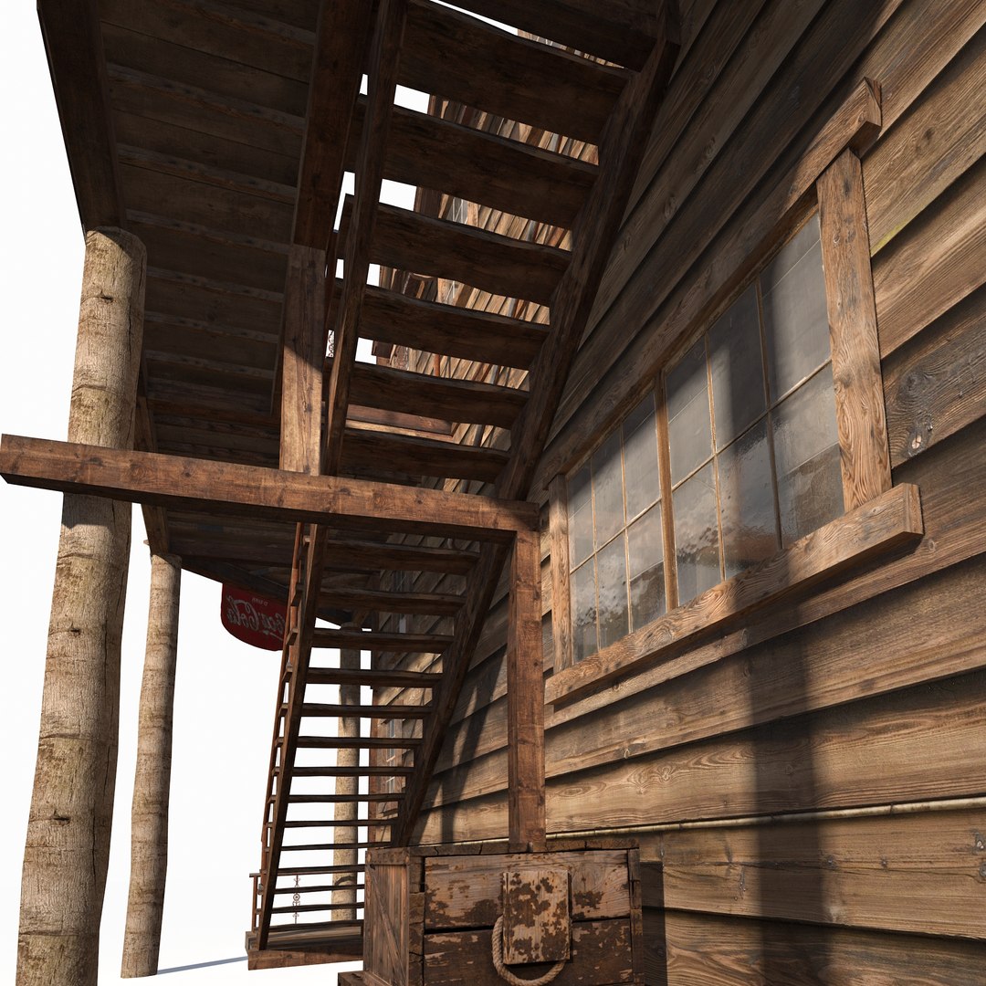 Building wild west 3D model - TurboSquid 1214597