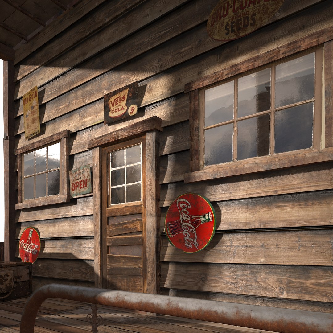 Building wild west 3D model - TurboSquid 1214597