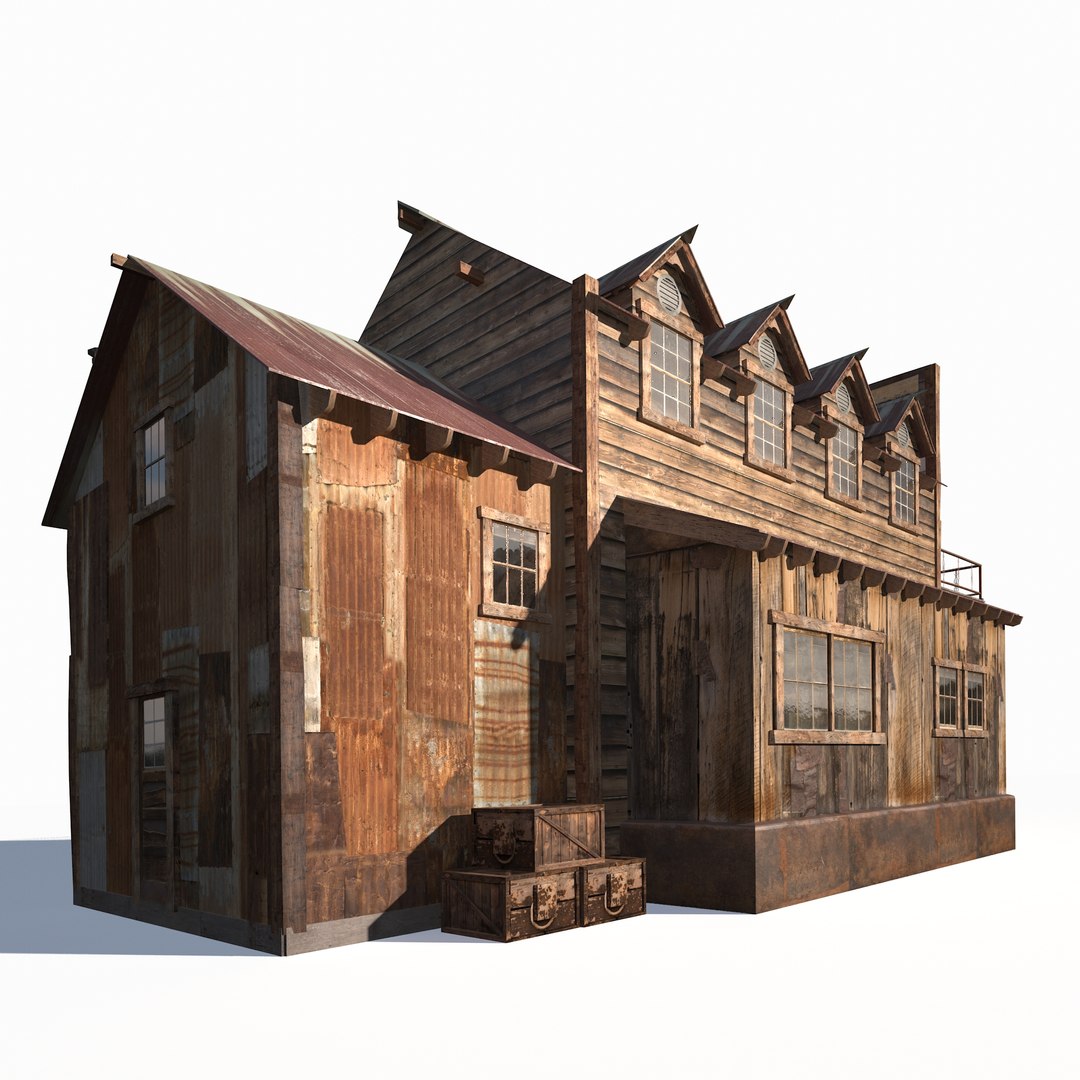Building wild west 3D model - TurboSquid 1214597