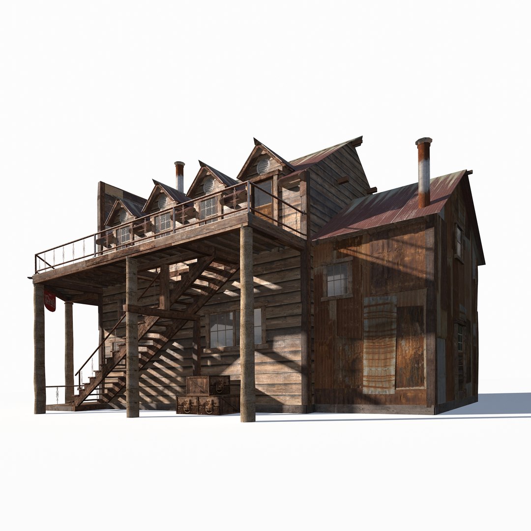 Building wild west 3D model - TurboSquid 1214597