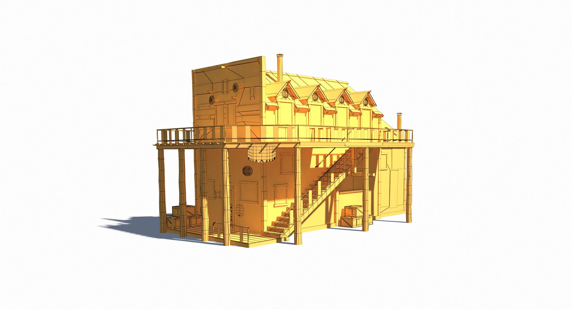 Building wild west 3D model - TurboSquid 1214597