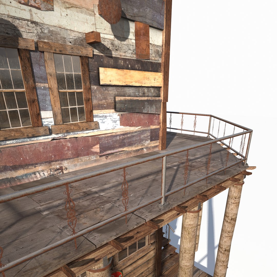 Building wild west 3D model - TurboSquid 1214597
