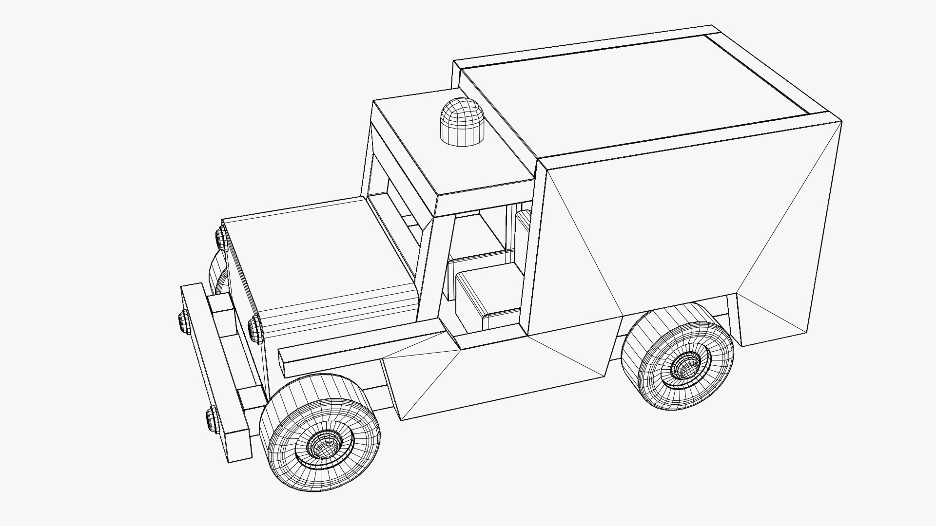3D Wood Toy Ambulance Car - TurboSquid 1516236