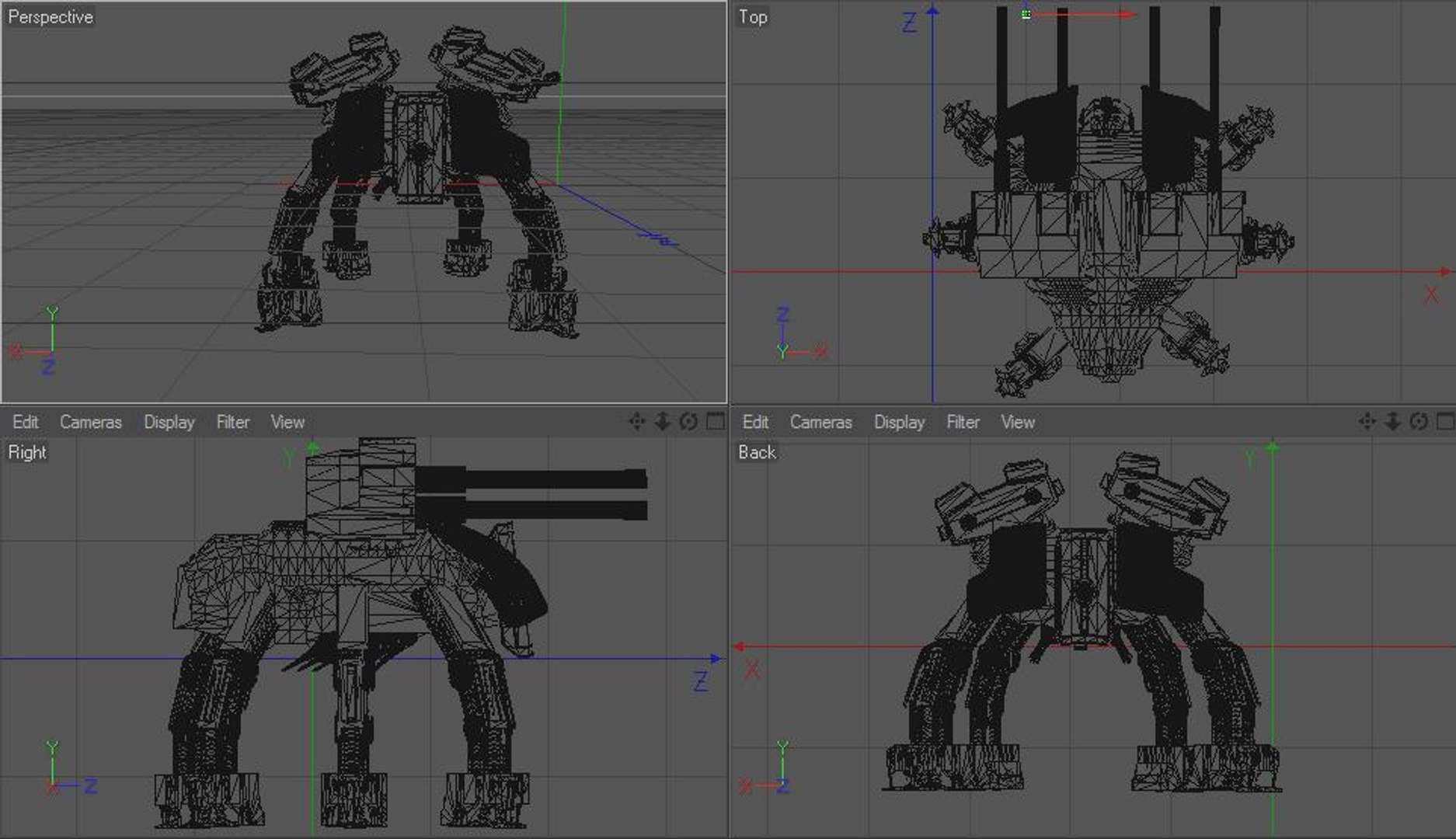 mech robot 3d model