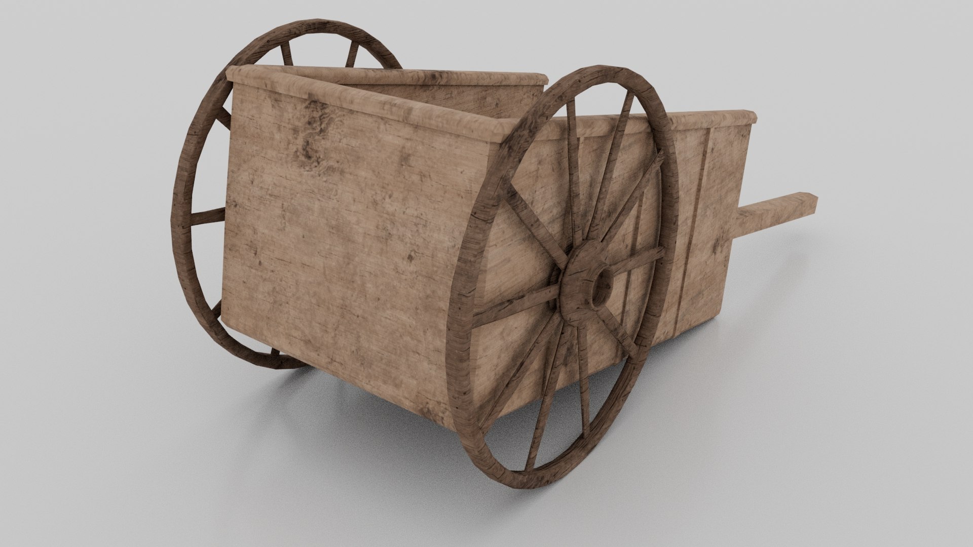 Woodenwheeledcart 3D Model - TurboSquid 2096533