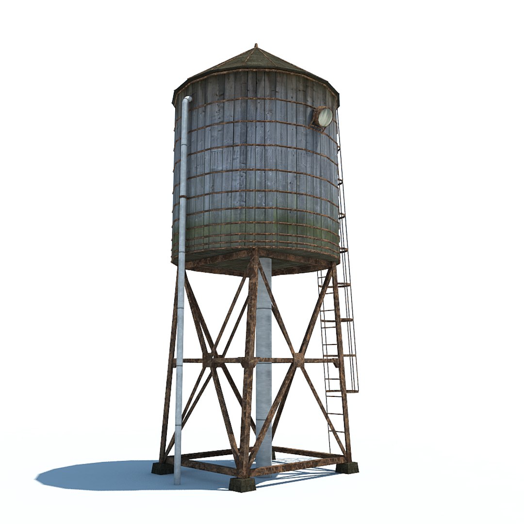 Water Tower 3d Model