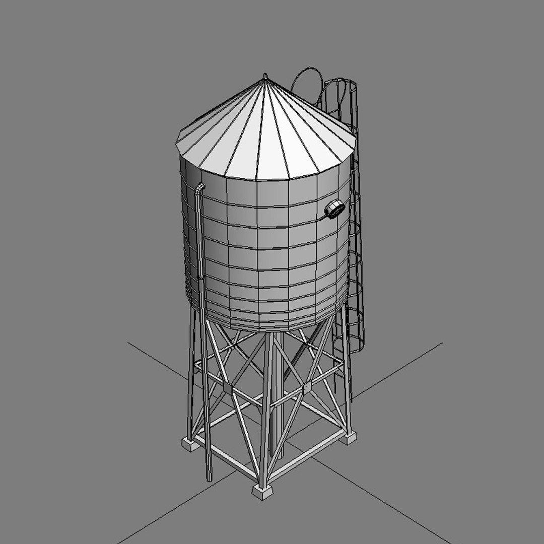 Water Tower 3d Model
