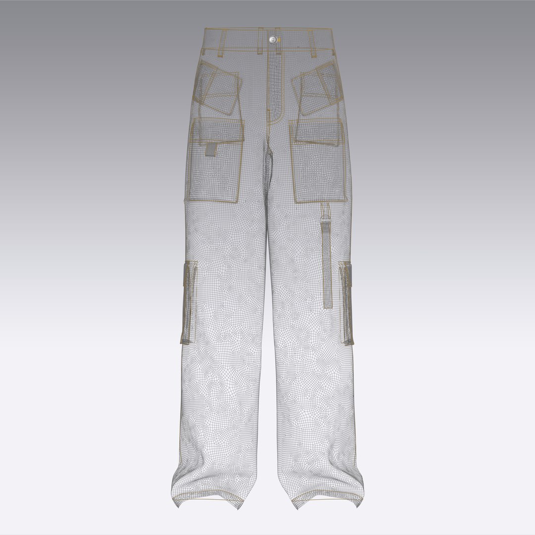 Oversize Cargo Pant 3D Model - TurboSquid 2250184