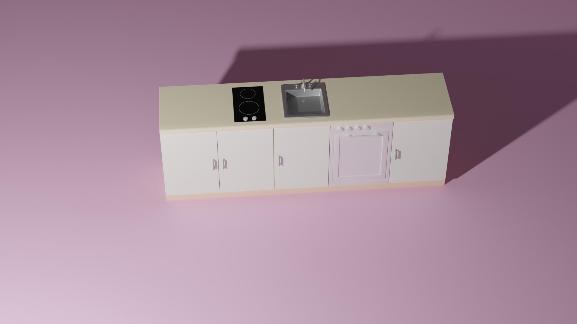 Kitchen Counter 3D Model - TurboSquid 1885503