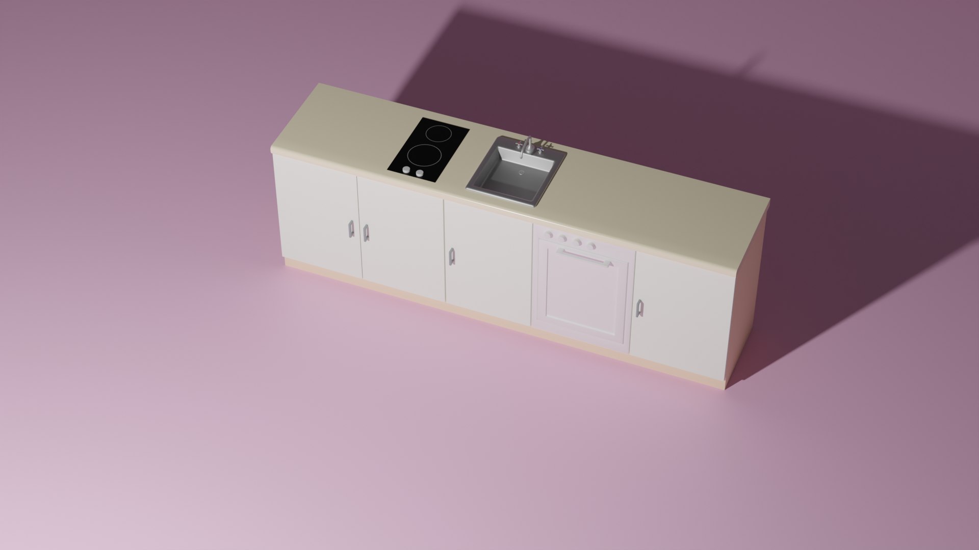 Kitchen Counter 3D Model - TurboSquid 1885503