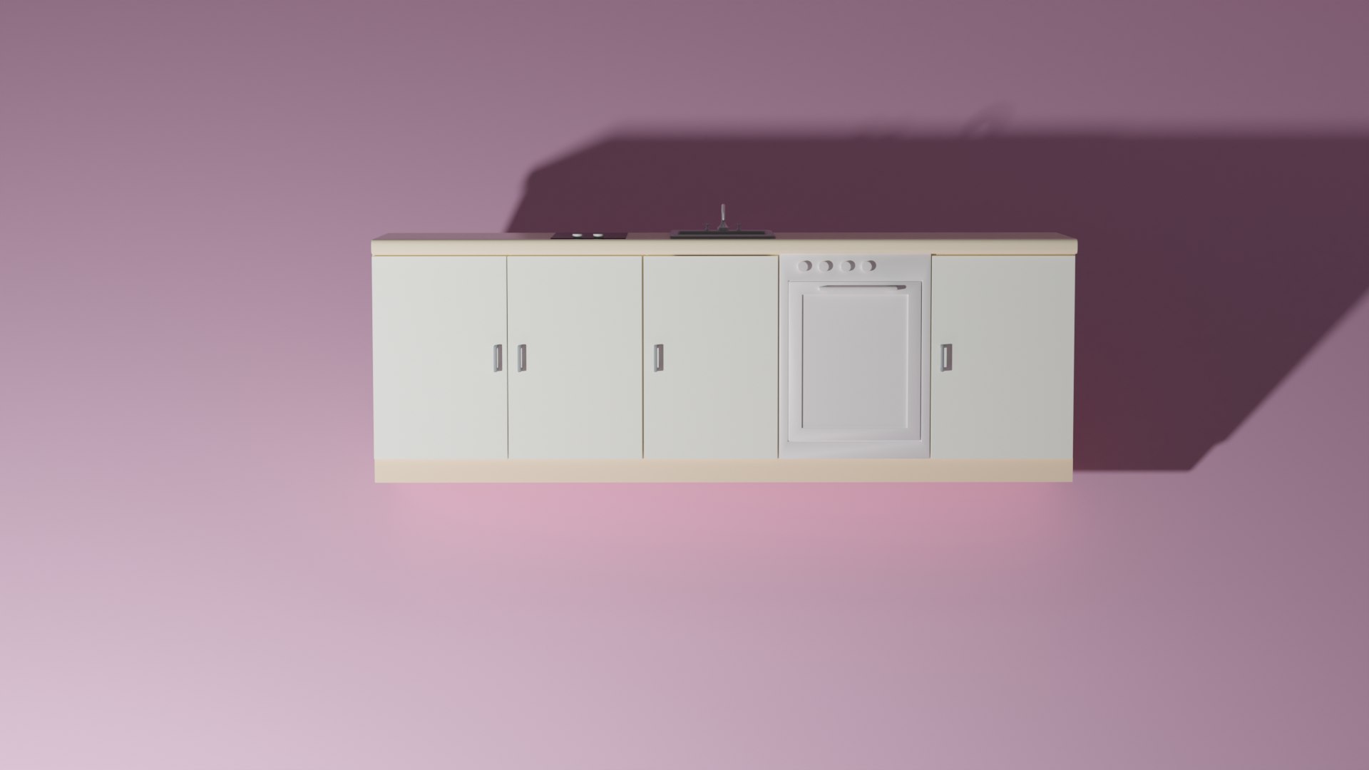 Kitchen Counter 3D Model - TurboSquid 1885503