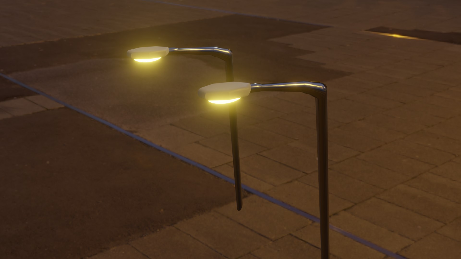 3D ROAD LAMPS - TurboSquid 1741087