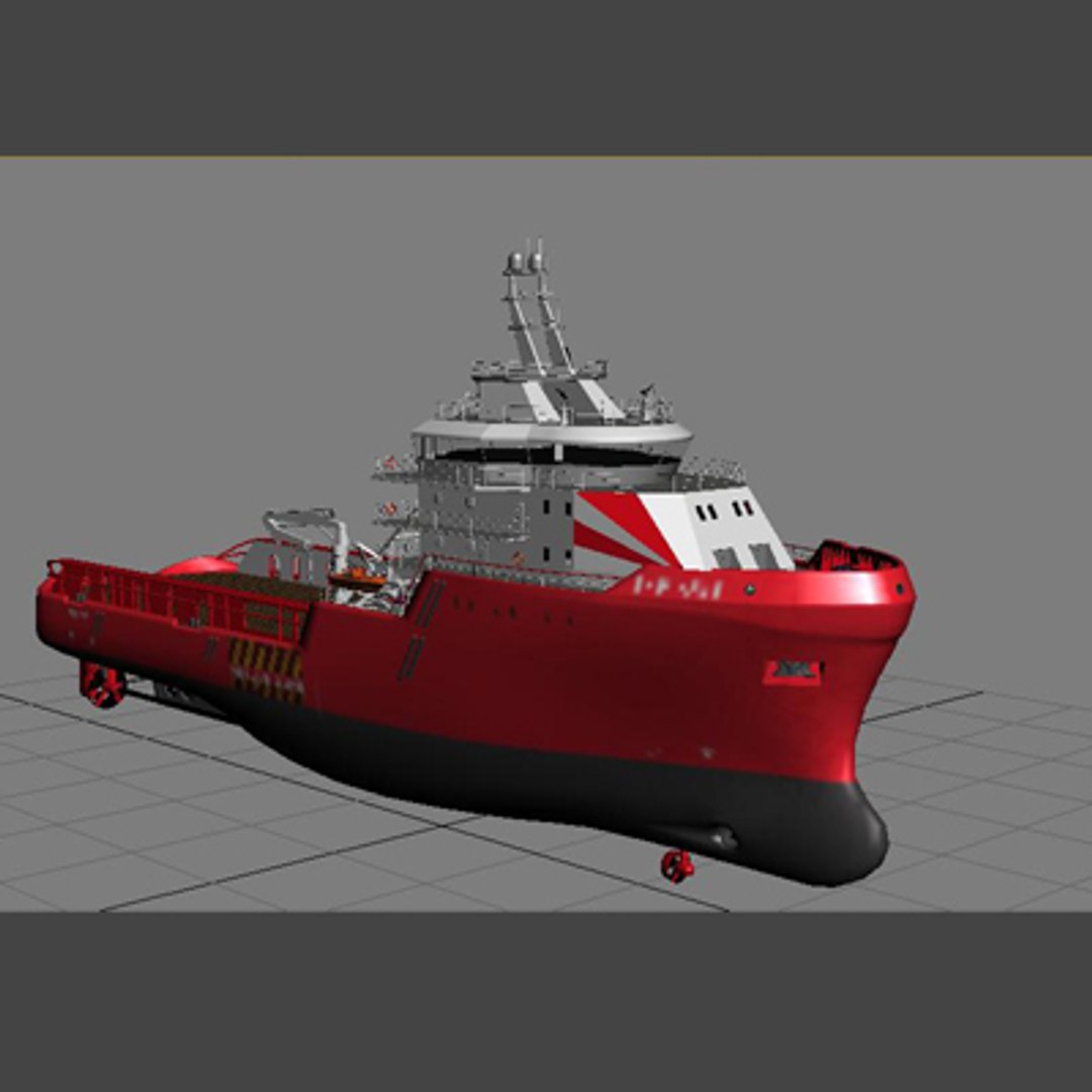3d ship port model
