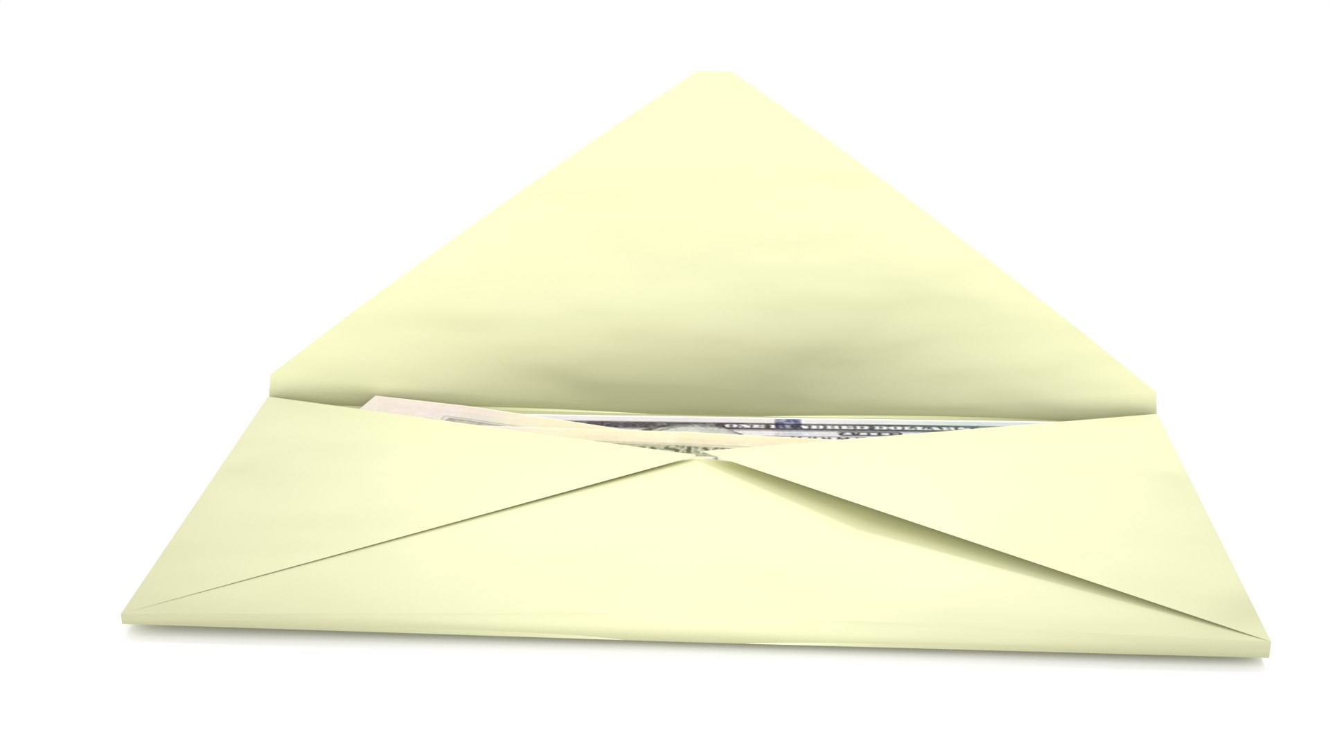 3D Money In Envelope - TurboSquid 1987964
