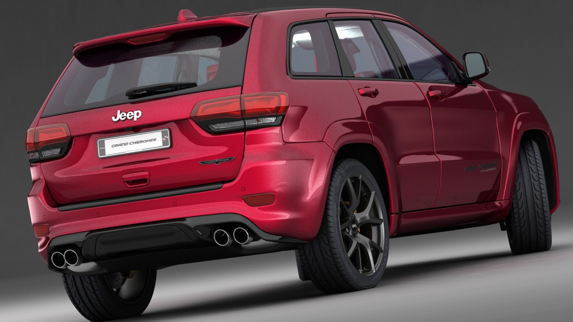 3D Jeep Grand Cherokee Trackhawk - TurboSquid 1310412