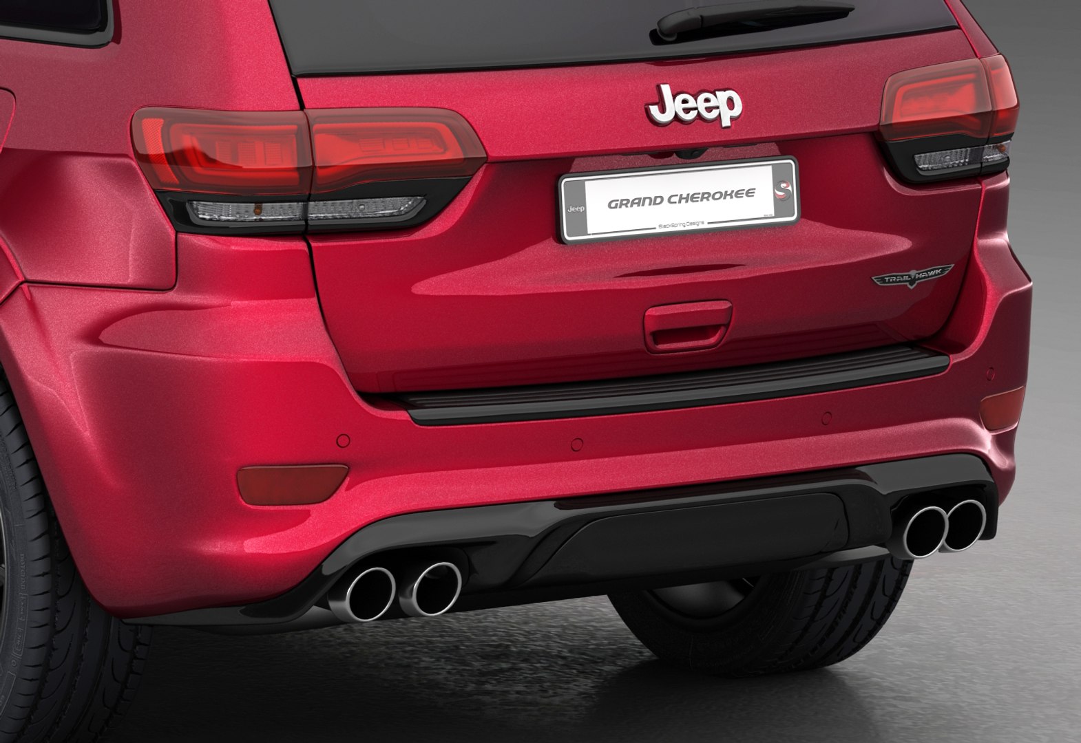 3D Jeep Grand Cherokee Trackhawk - TurboSquid 1310412