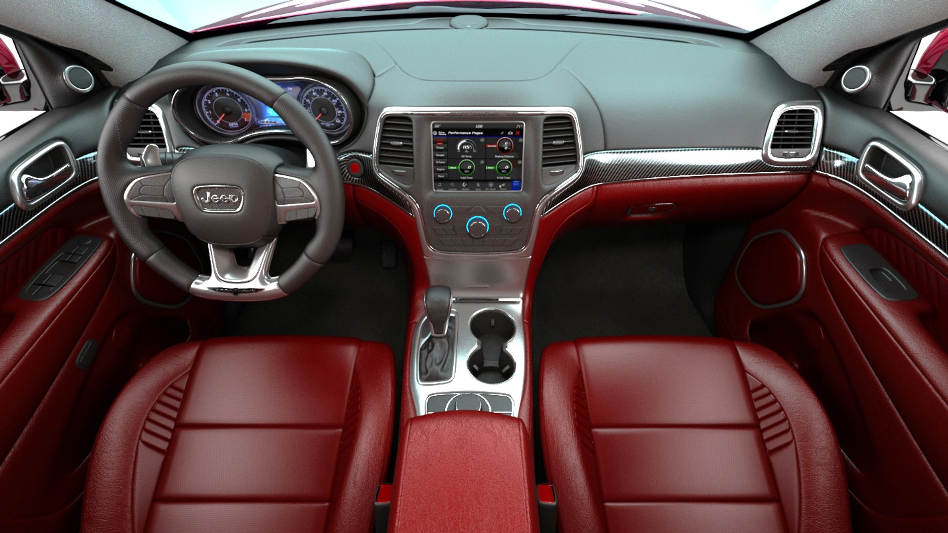 3D Jeep Grand Cherokee Trackhawk - TurboSquid 1310412