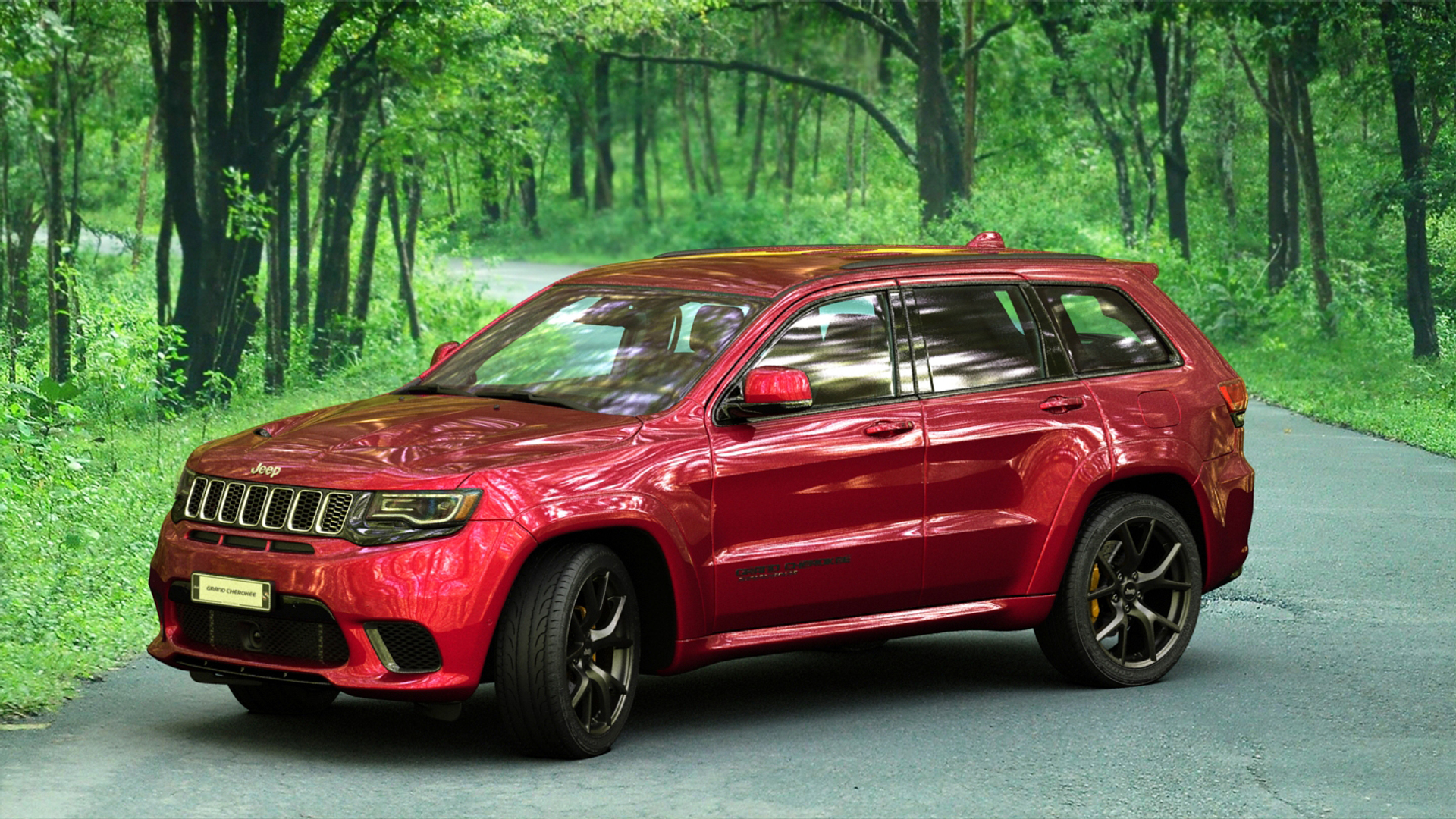 3D Jeep Grand Cherokee Trackhawk - TurboSquid 1310412
