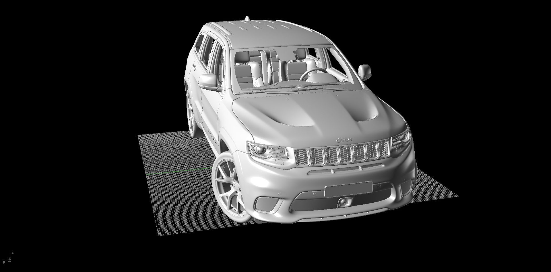 3D Jeep Grand Cherokee Trackhawk - TurboSquid 1310412