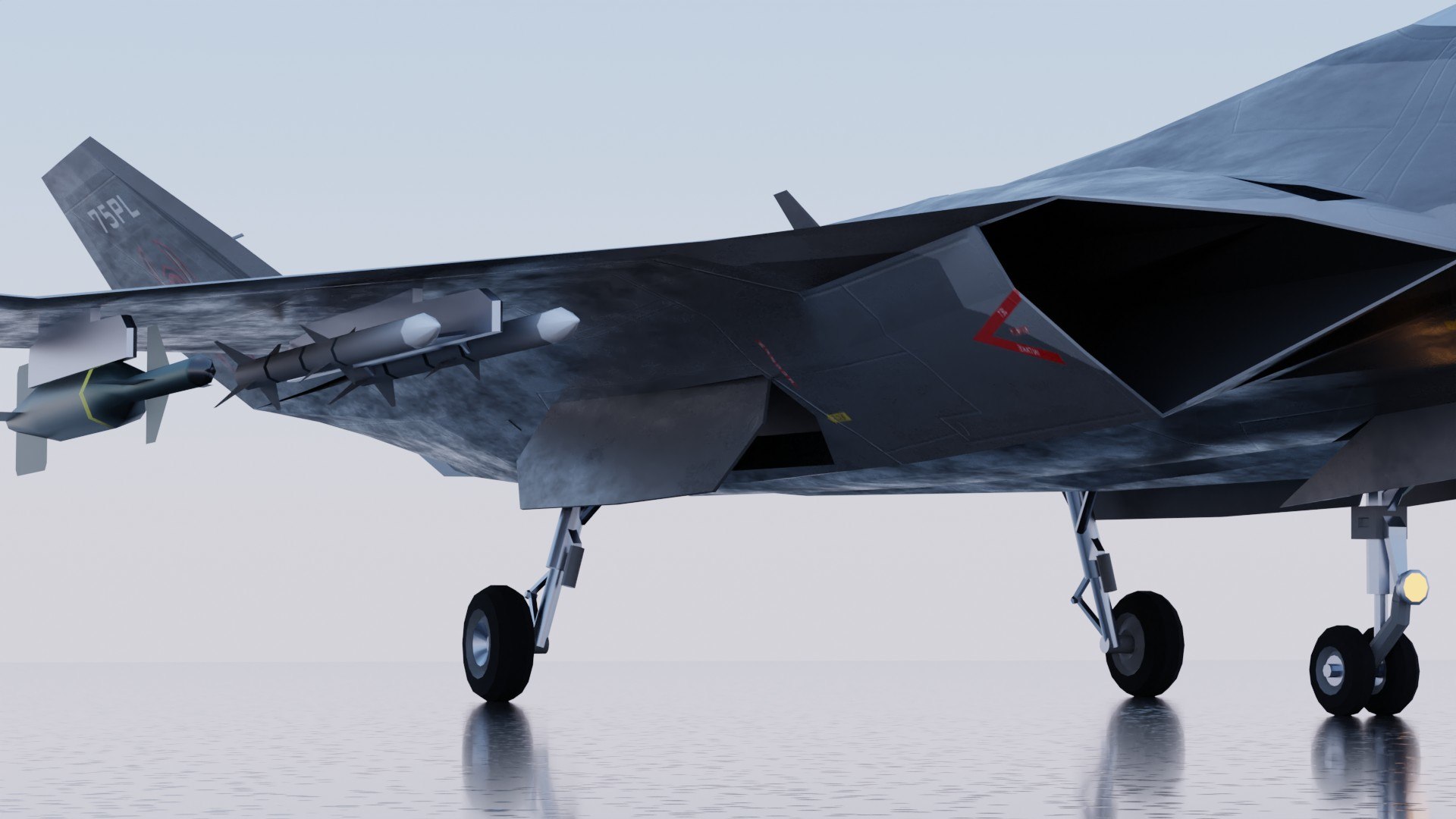 Mitsubishi F-3 F-X Godzilla 3D Model - TurboSquid 2197190
