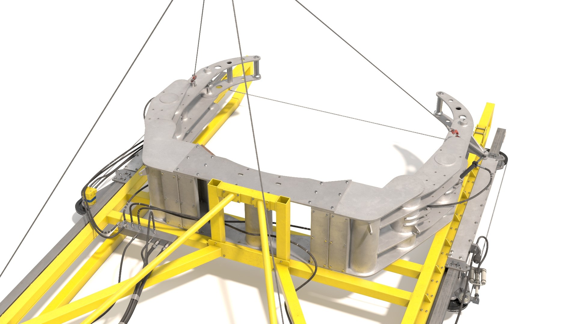 3D Model Offshore Subsea Excavation Cutter Rigged - TurboSquid 2329772