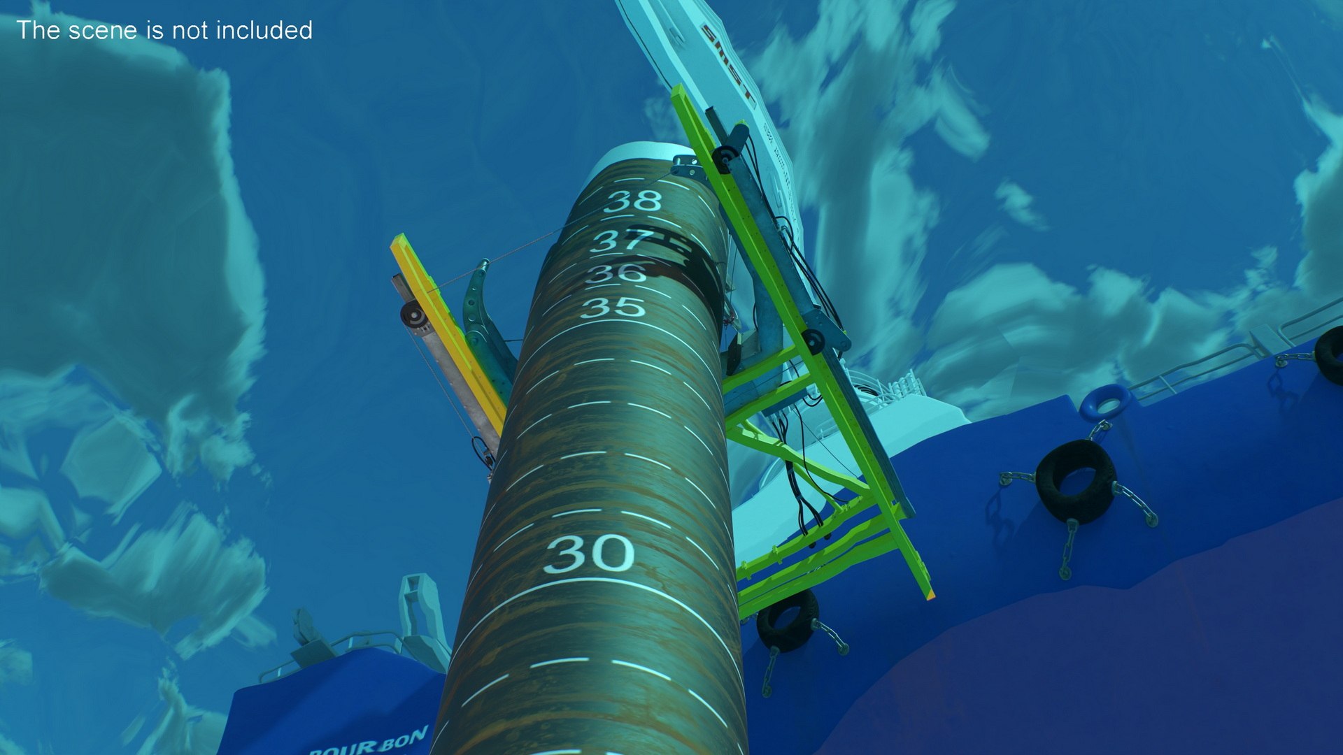 3D Model Offshore Subsea Excavation Cutter Rigged - TurboSquid 2329772