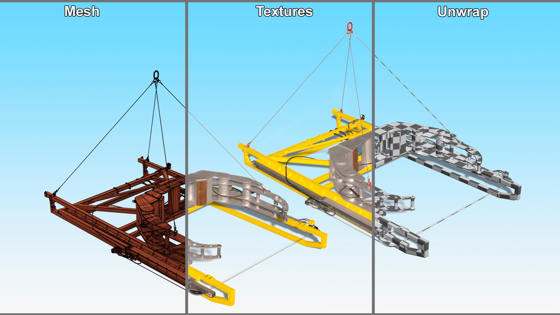 3D Model Offshore Subsea Excavation Cutter Rigged - TurboSquid 2329772