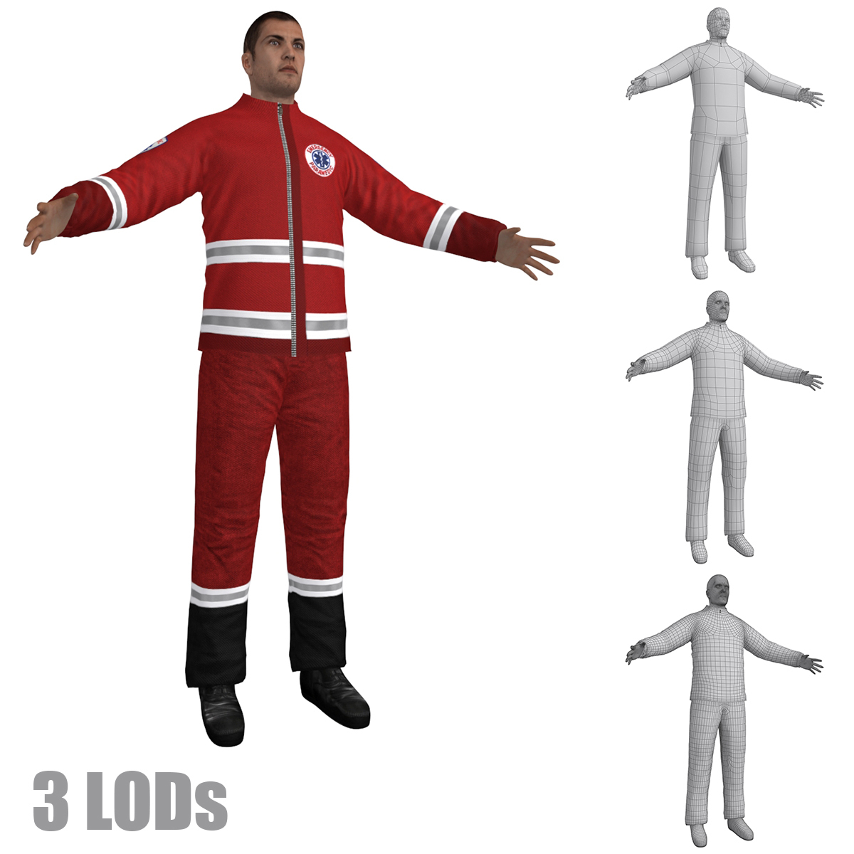 paramedic lod s 3d model