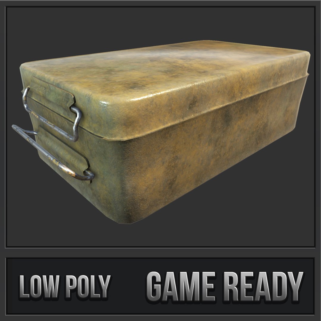 3D Rusty Supply Box - TurboSquid 1163590