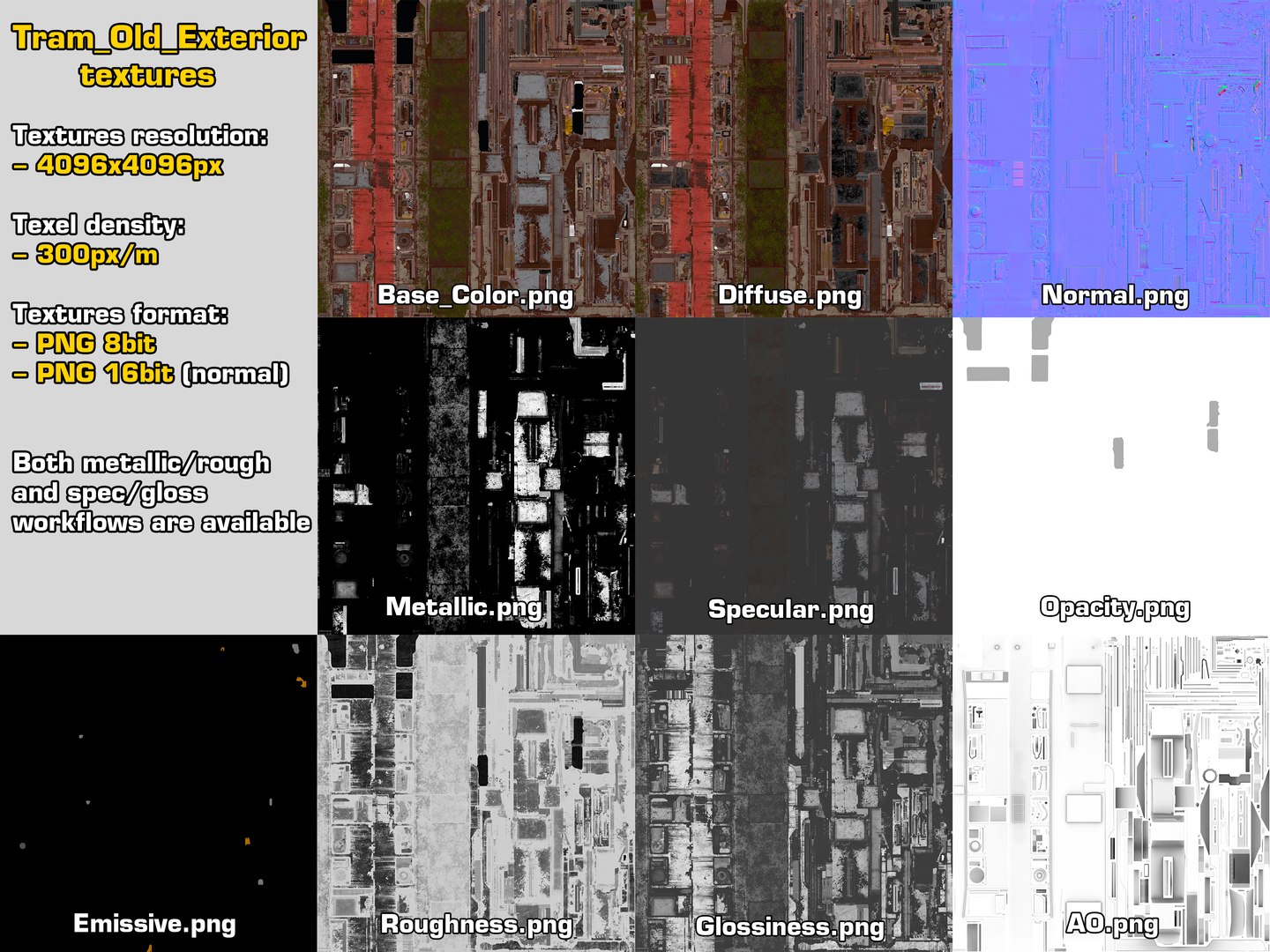 Trams Collection GameReady LODs Model - TurboSquid 1999109