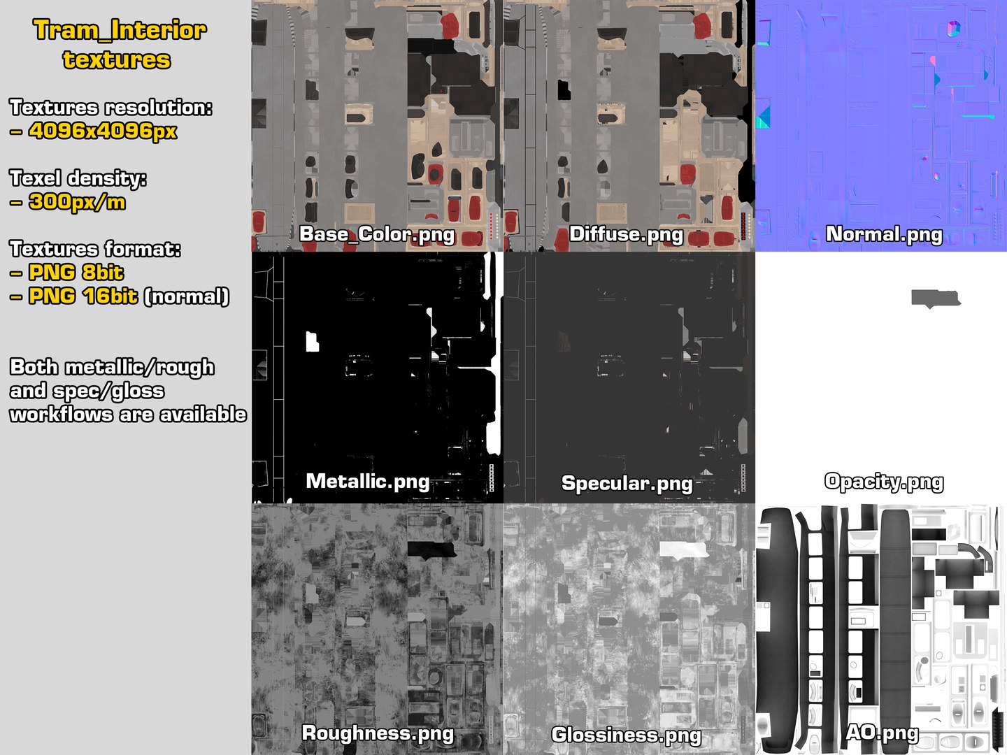 Trams Collection GameReady LODs Model - TurboSquid 1999109