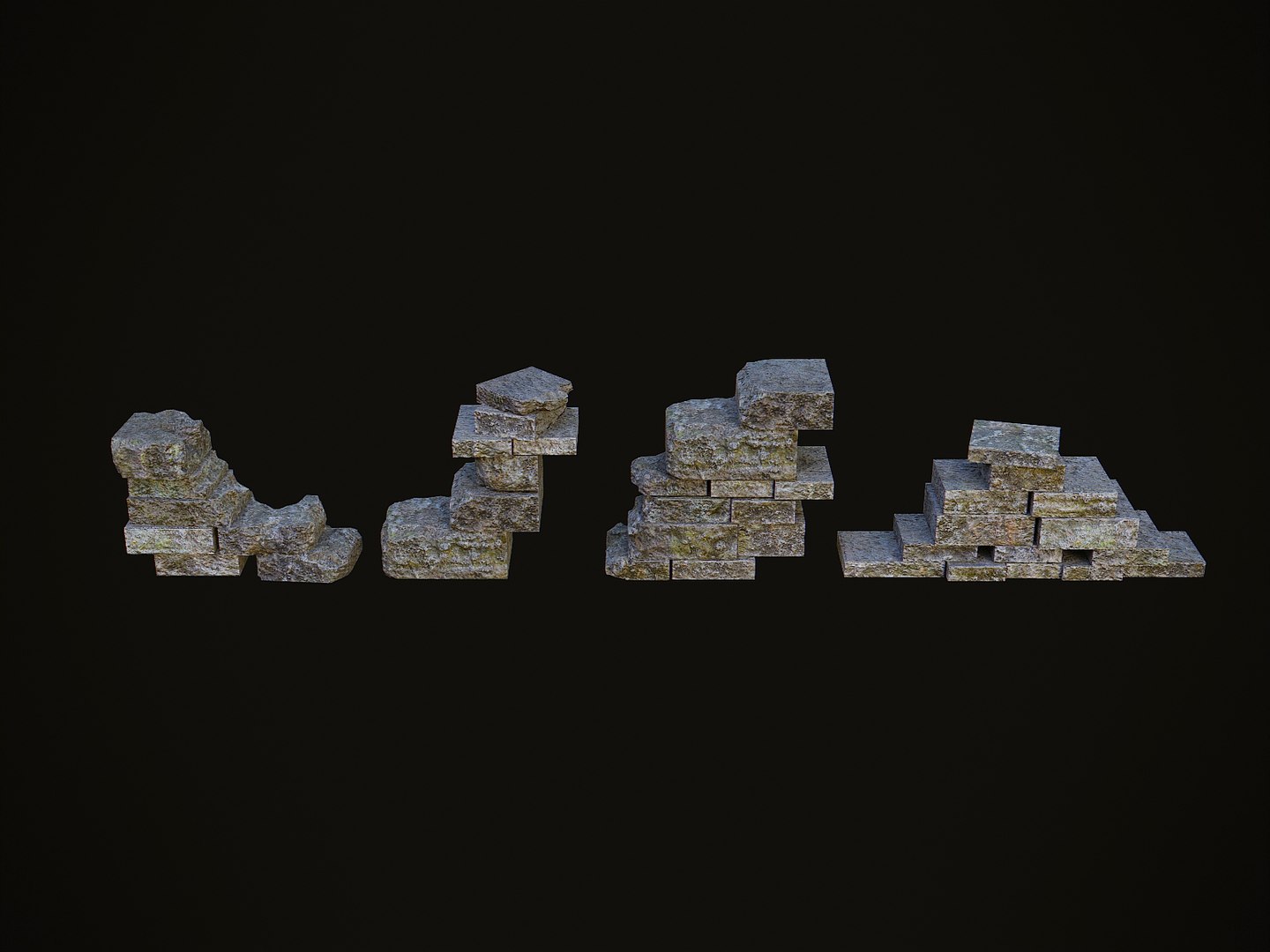 Ancient Stones Ruins 3D Model - TurboSquid 1653936
