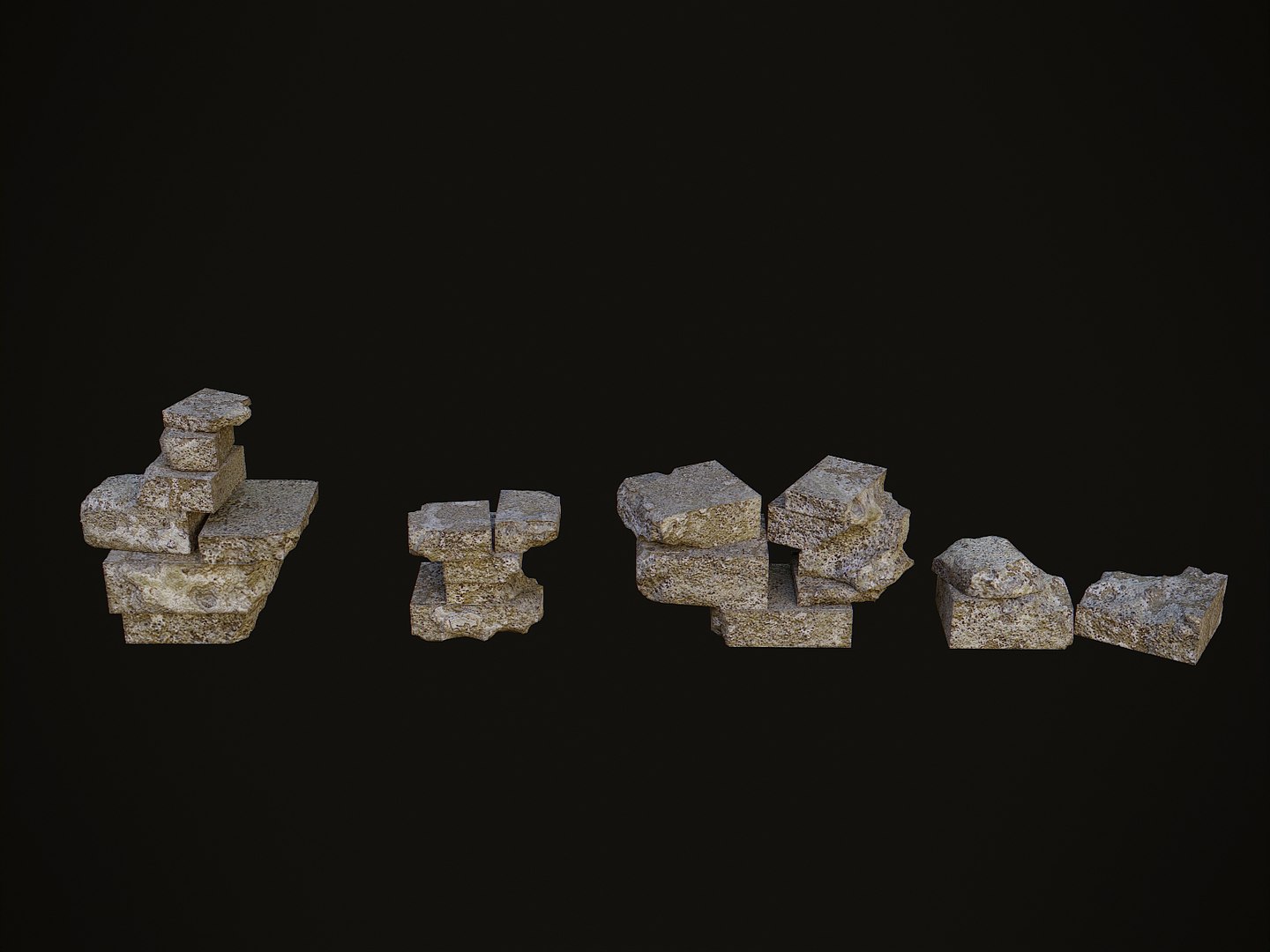 Ancient Stones Ruins 3D Model - TurboSquid 1653936