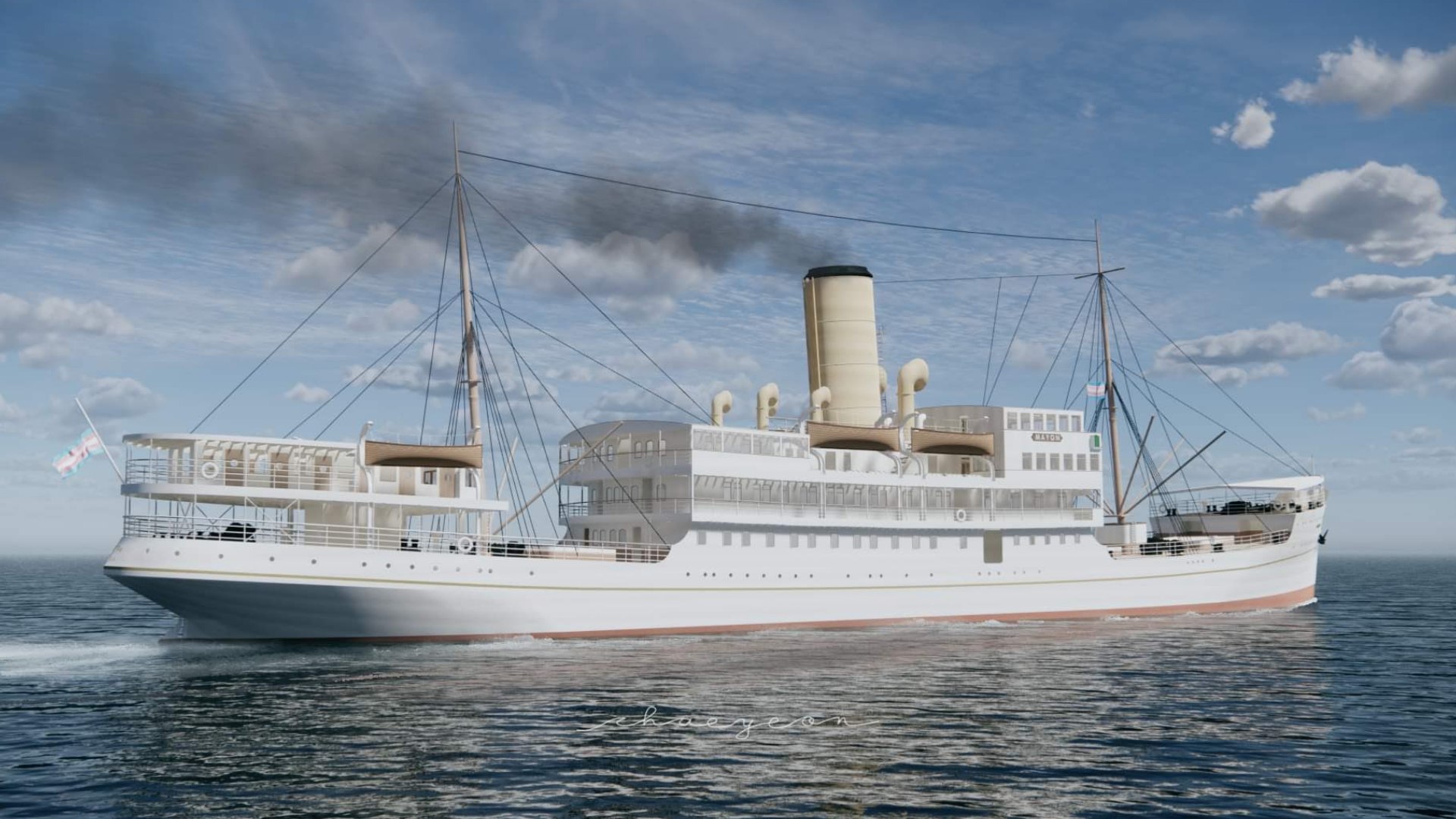 Philippine Cargo Passenger Ship SS Mayon model - TurboSquid 2081301